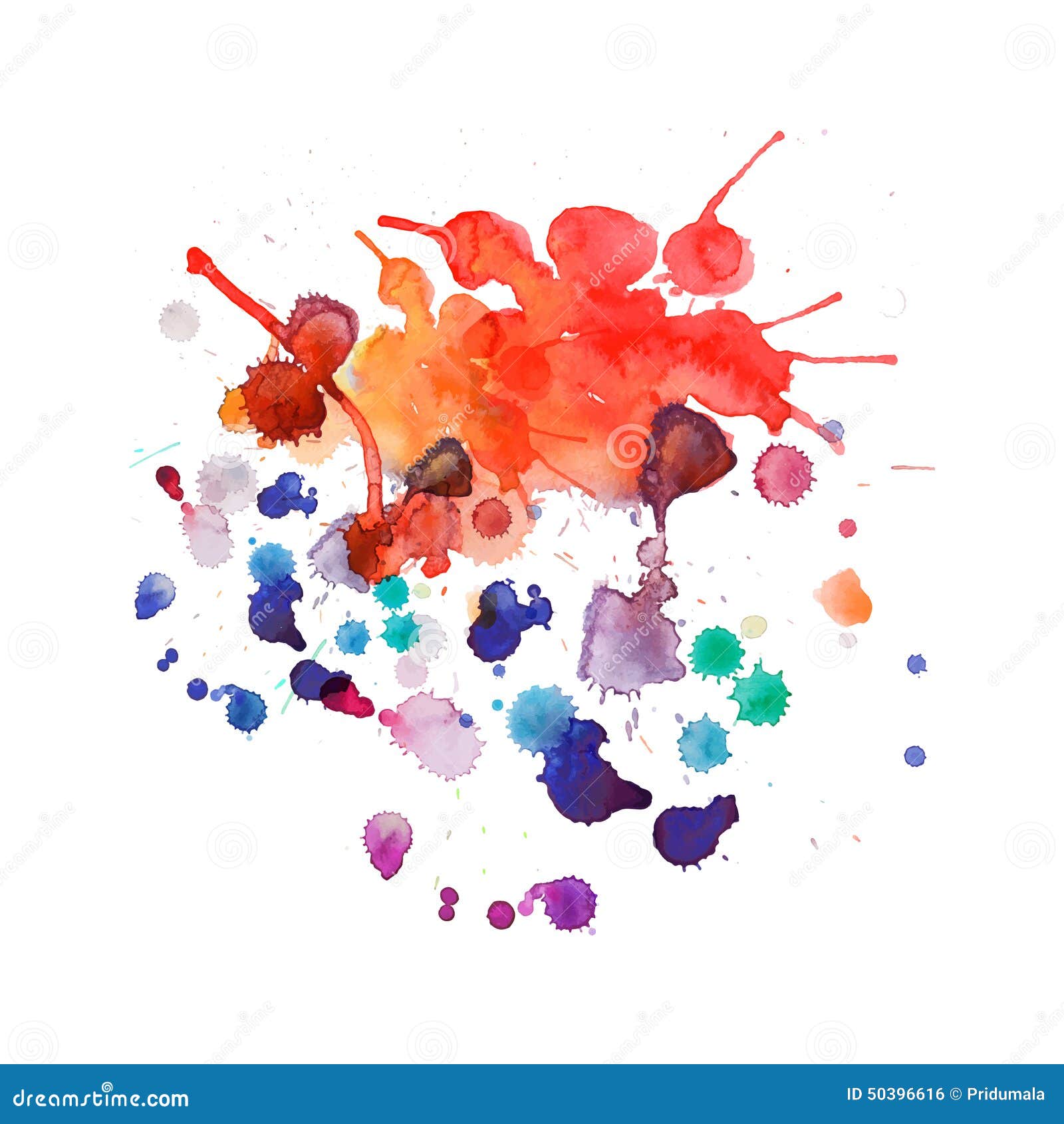 Spray Paint, Watercolor Splash Background Stock Vector - Illustration ...