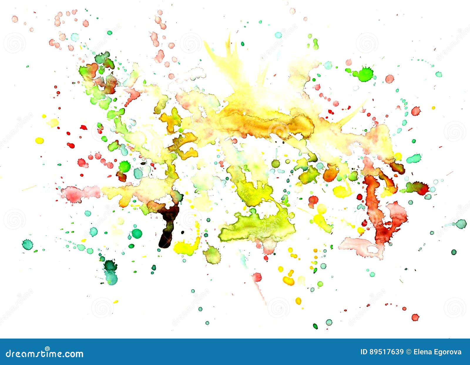 Spray Paint Watercolor on White Background Stock Image - Image of stain ...