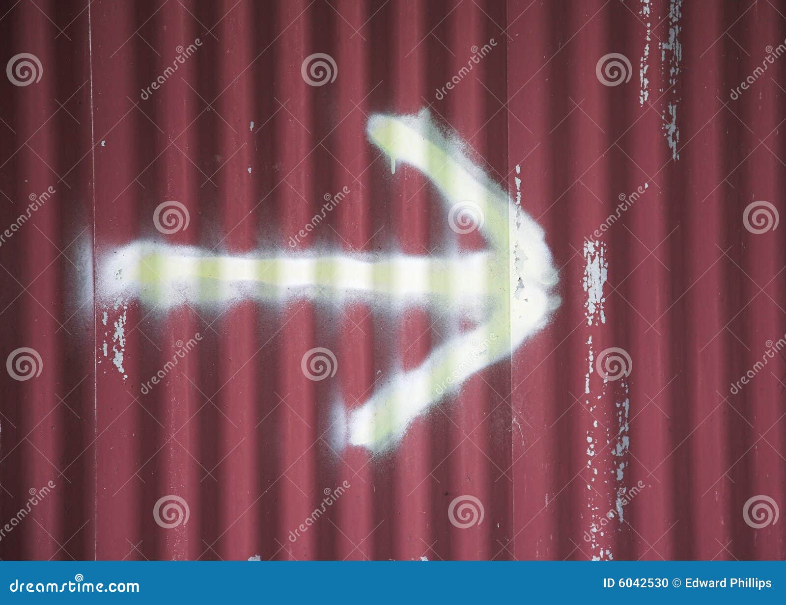 Spray Painted Arrow stock photo. Image of sprayed, sign - 6042530