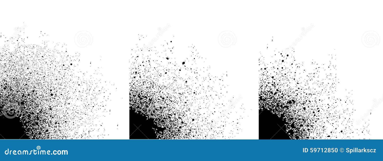 Spray Painted Gradient Detail in Black Over White Stock Vector ...