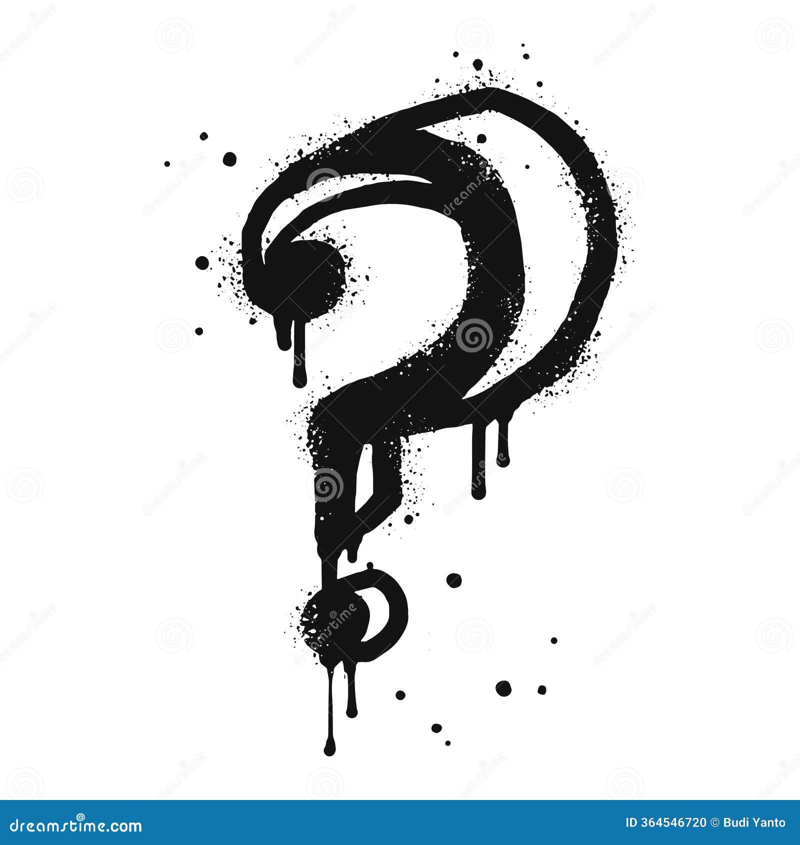 Graffiti Question Mark As Purple Bold Sign Vector Illustration ...