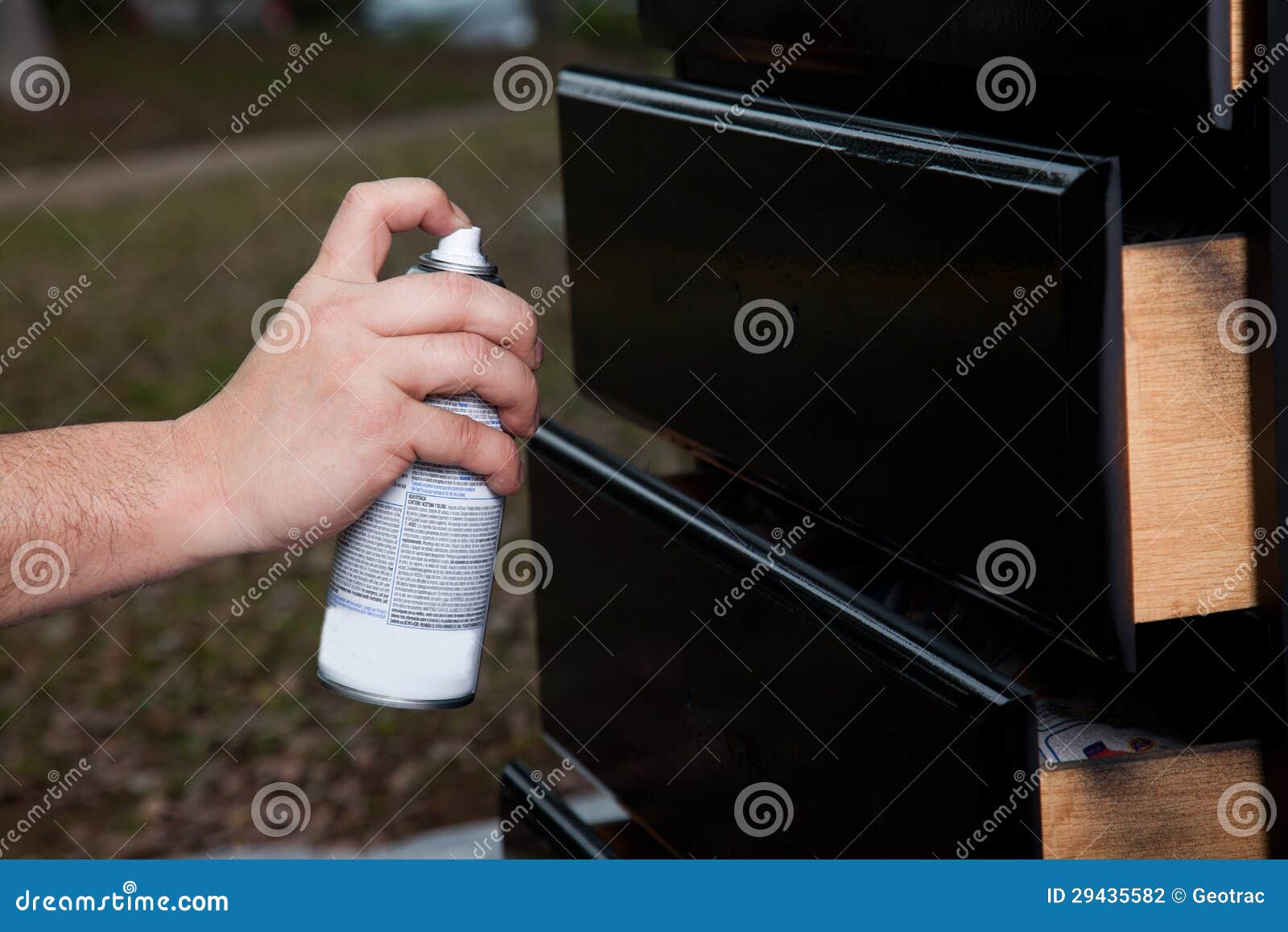Spray painting stock photo. Image of gentleman, repainting - 29435582