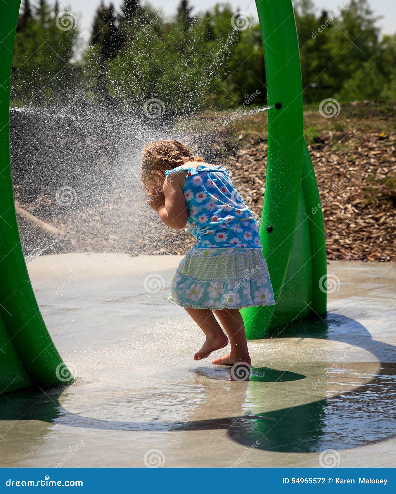 Spray Park stock photo. Image of water, young, toddler - 54965572