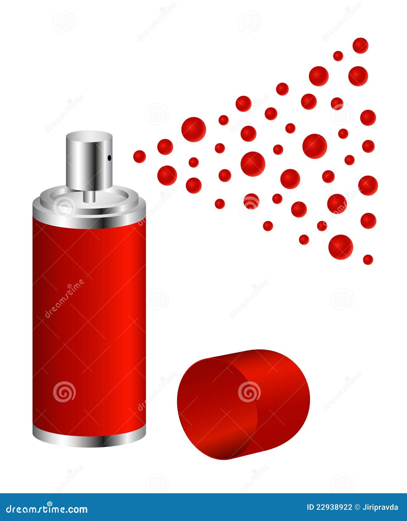 Spray in red design stock vector. Illustration of graffiti - 22938922