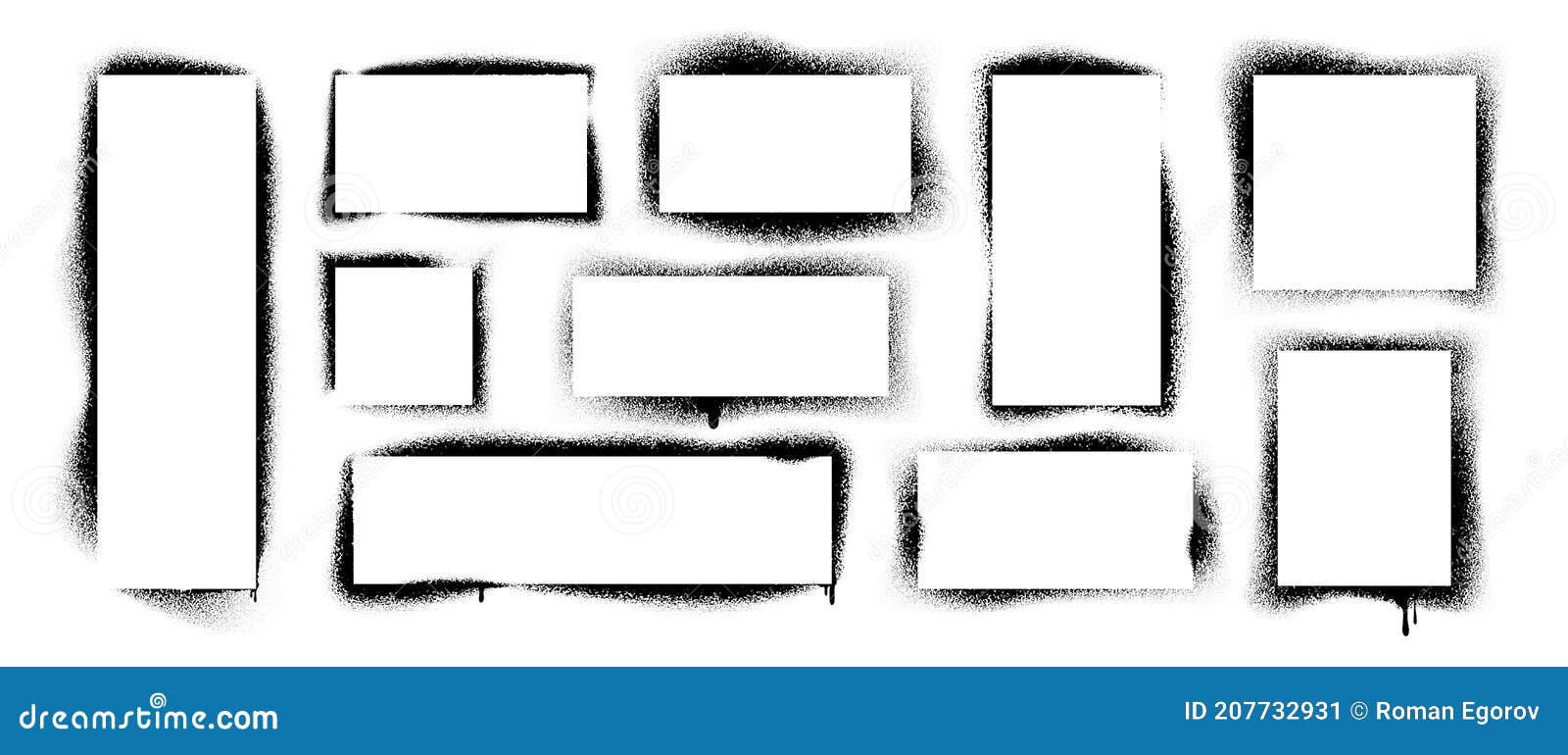 Spray Paint Splatter Border