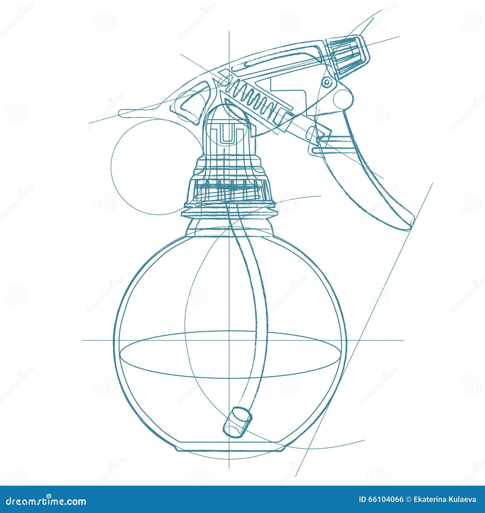 Silhouette Pulverizer Vial. Outline Icon Of Hand-shaped Figured Bottle ...