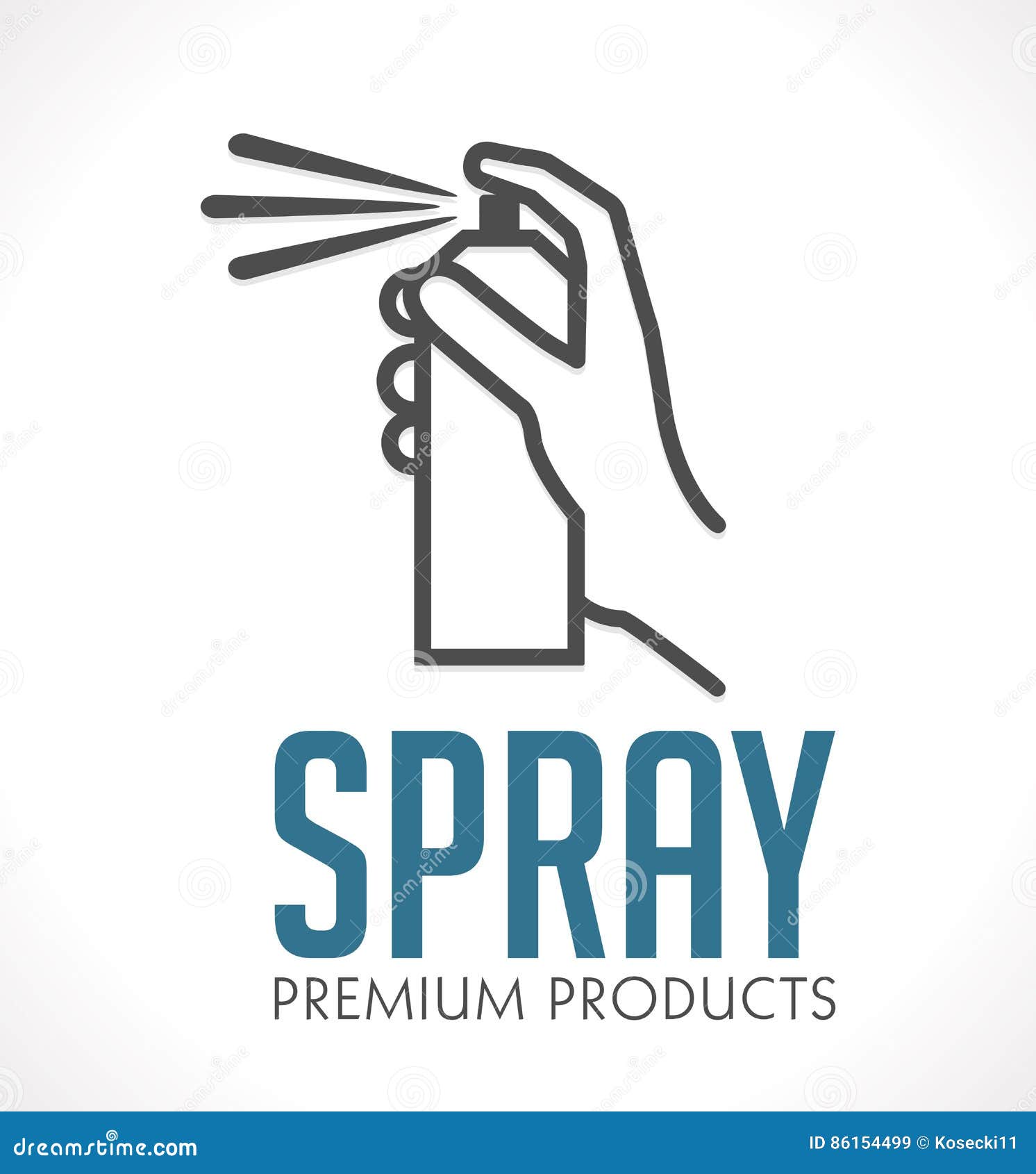 Spray using logo stock vector. Illustration of happiness - 86154499