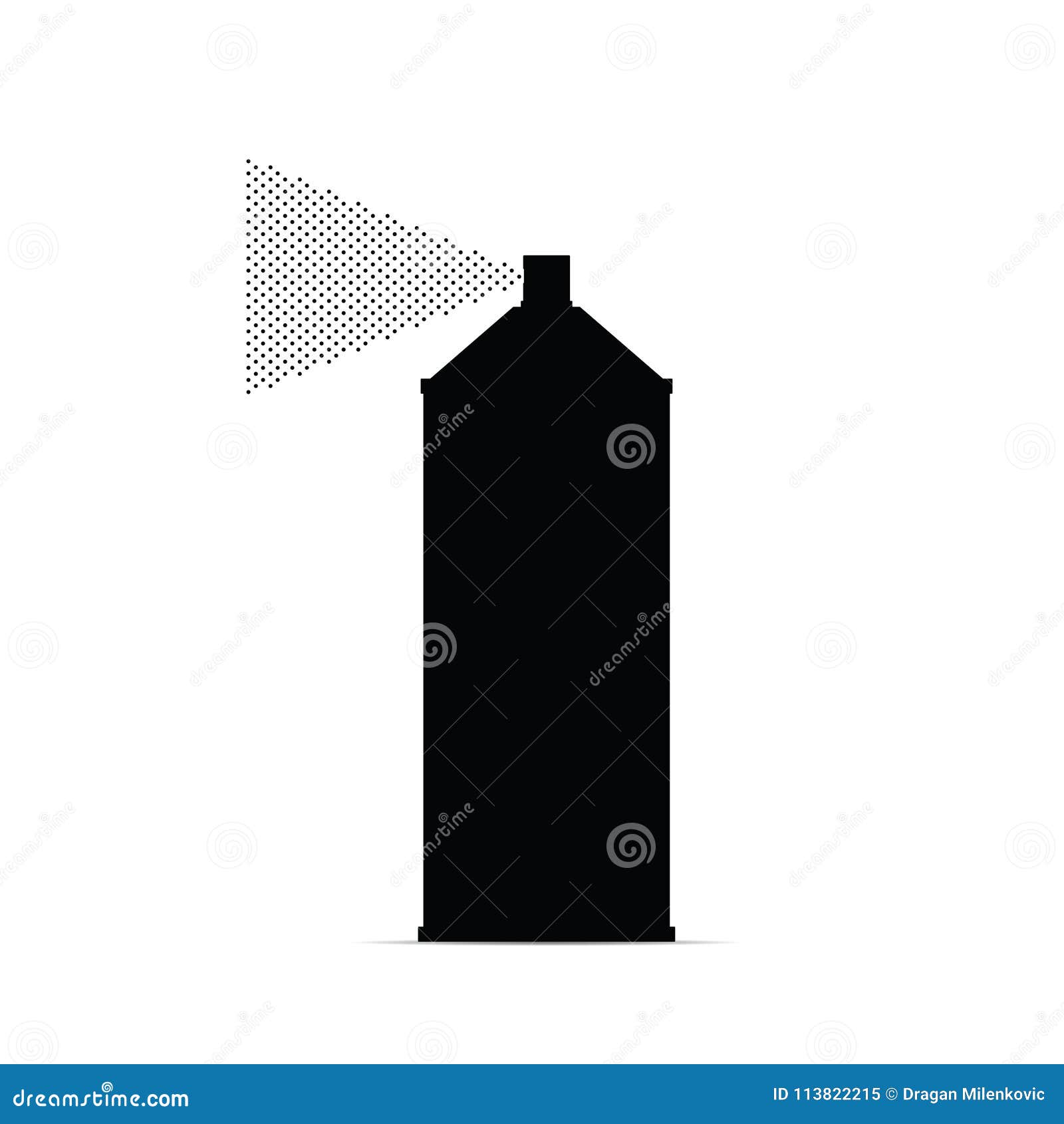 Spray Vector in Black Color Stock Vector - Illustration of vector, sign ...
