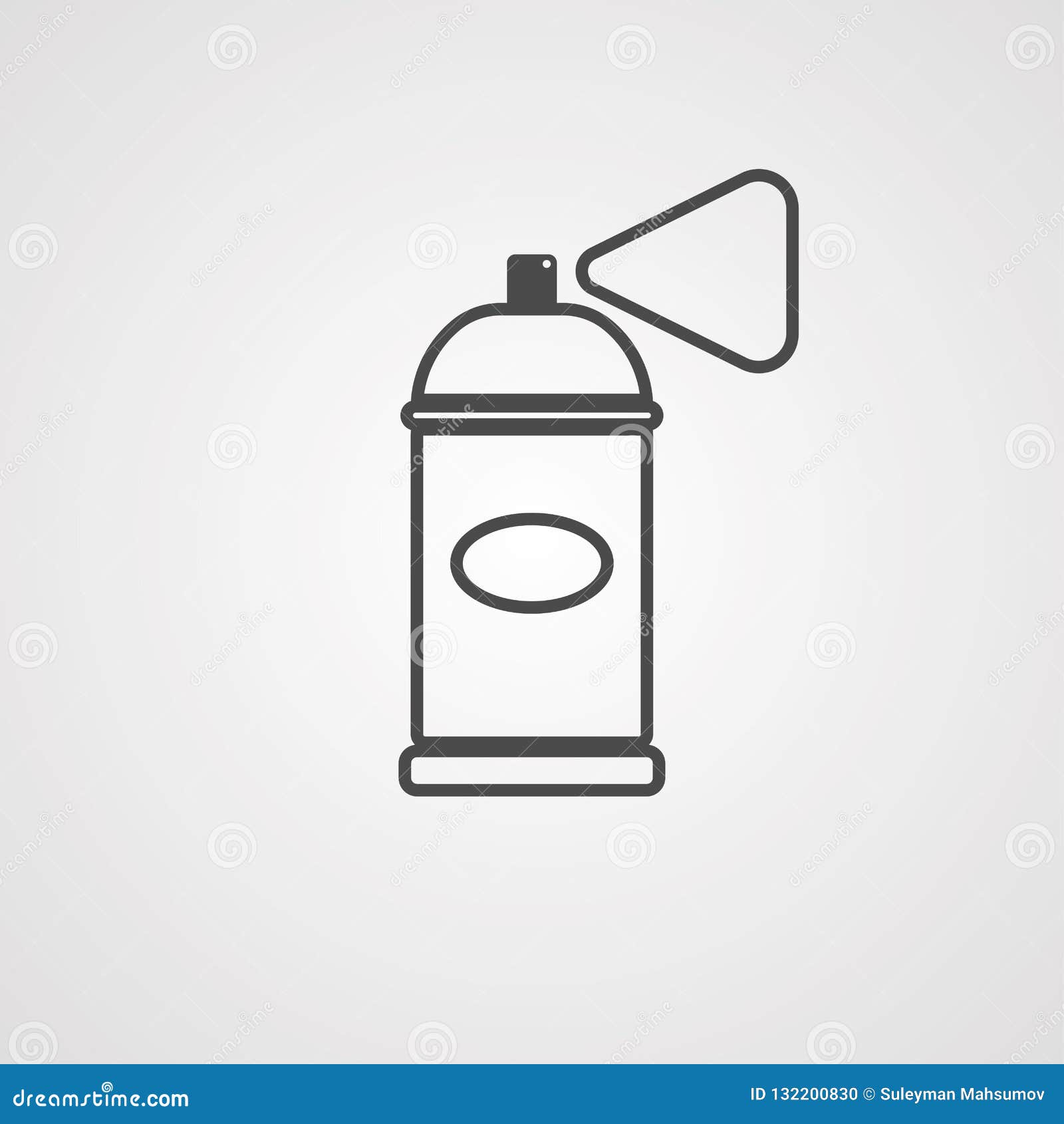 Spray Vector Icon Sign Symbol Stock Vector - Illustration of graffiti ...