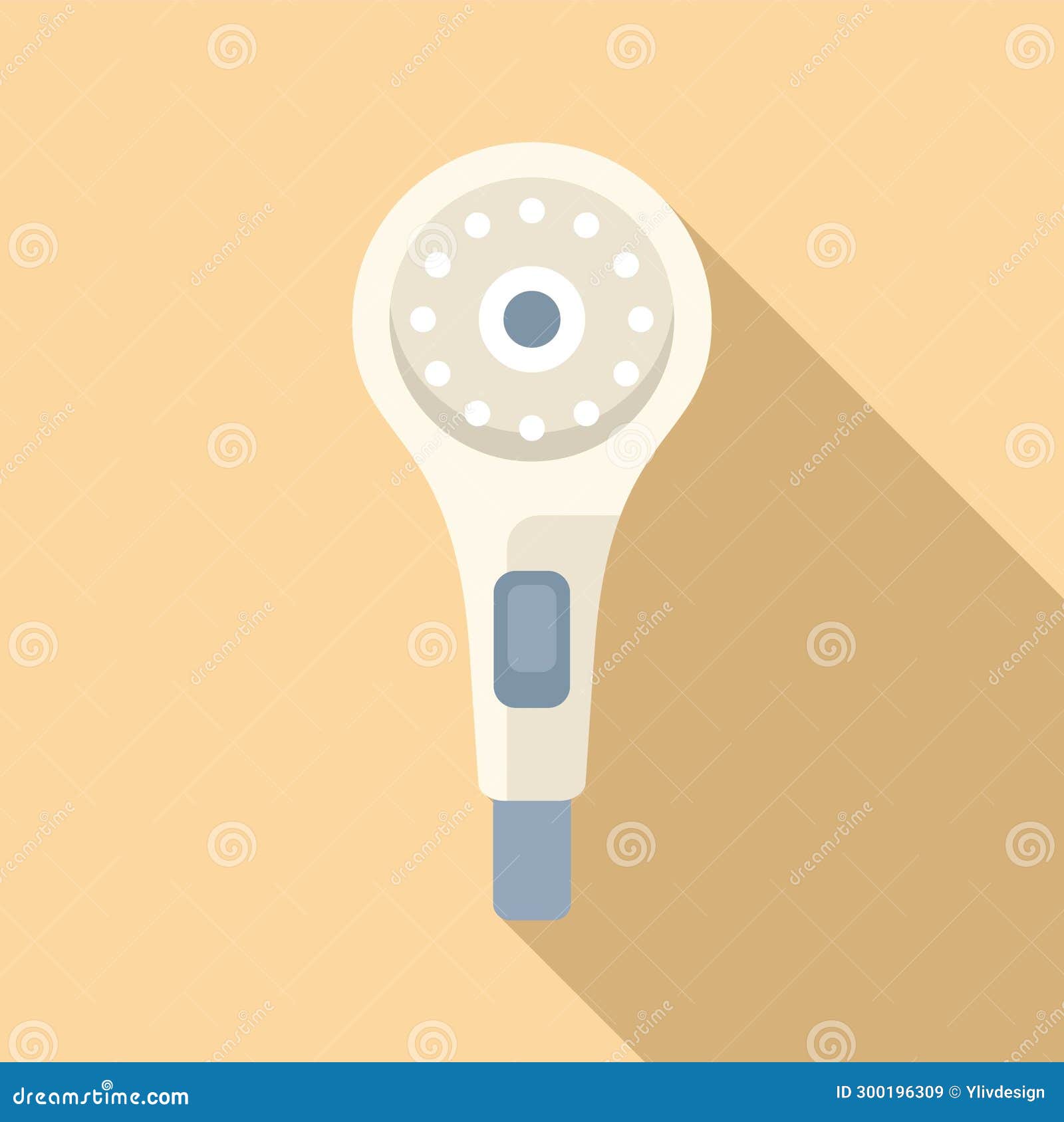 Spray Washer Head Icon Flat Vector. Shower Head Stock Illustration ...
