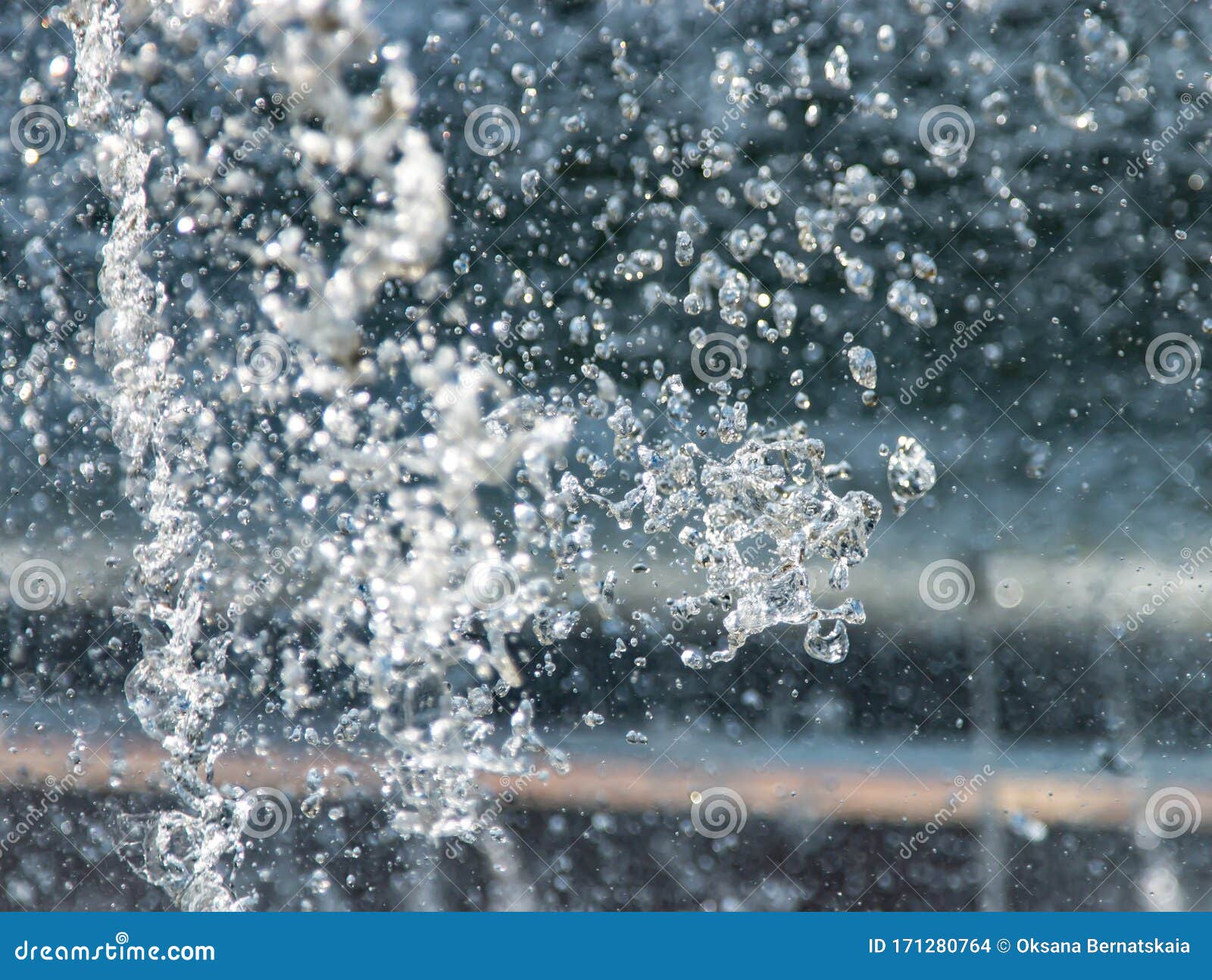 Spray of Water Against the Blue Sky Stock Photo - Image of blue ...