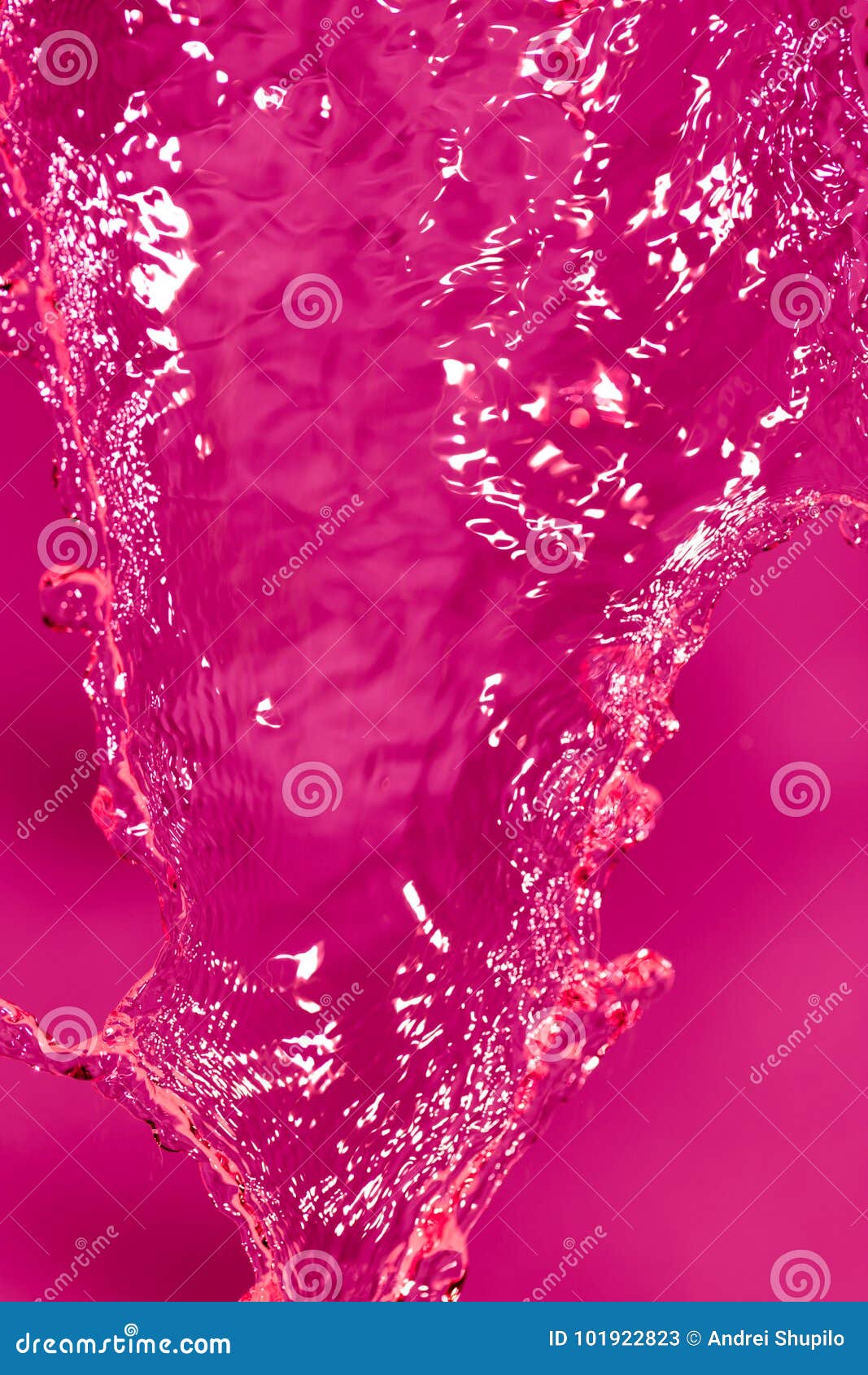 Spray Water on Red Background Stock Image - Image of bubble, nature ...