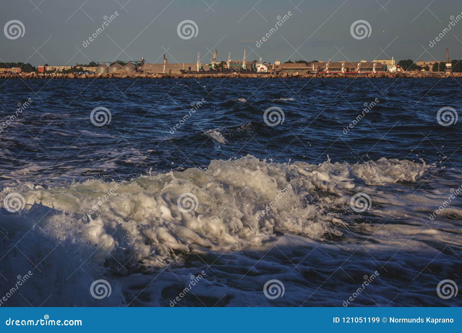 Spray of Water Splashes Along the Side of the Boat Stock Image - Image ...