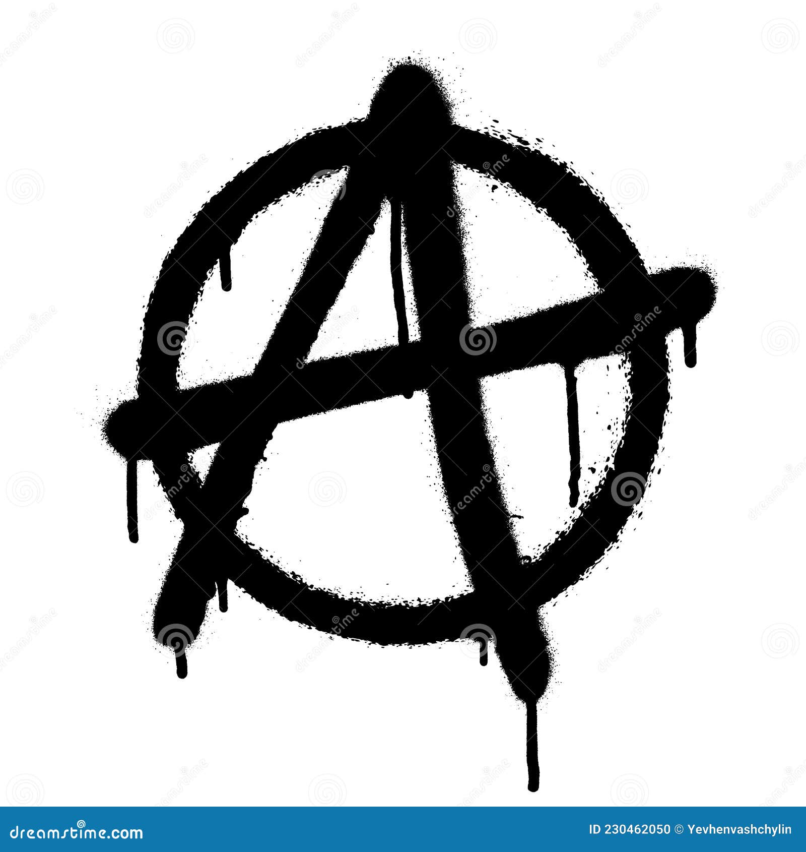Anarchist Black Cross. Vector Illustration. Black Cross With Hand ...