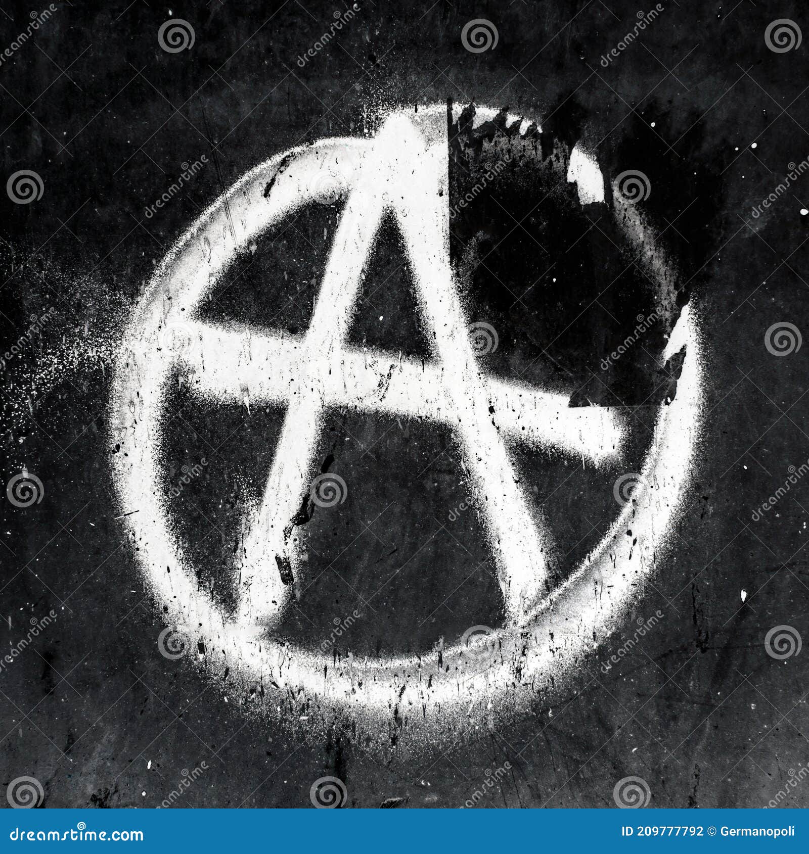Anarchy Symbol Graffiti Royalty-Free Stock Photo | CartoonDealer.com ...