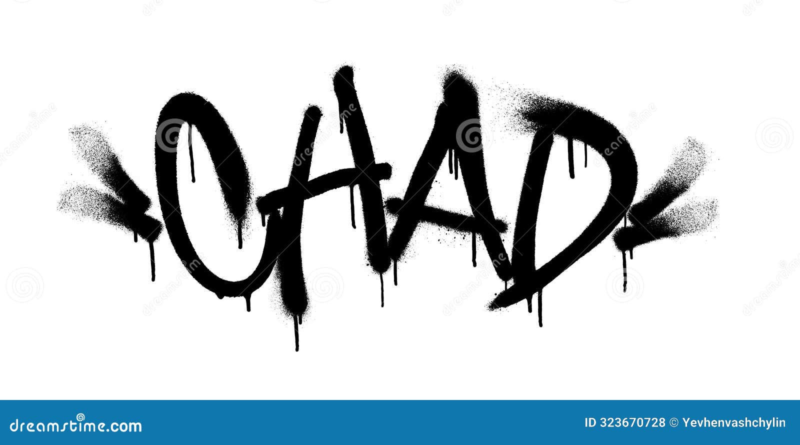Chad Name In Graffiti Style. Vector Illustration. | CartoonDealer.com ...