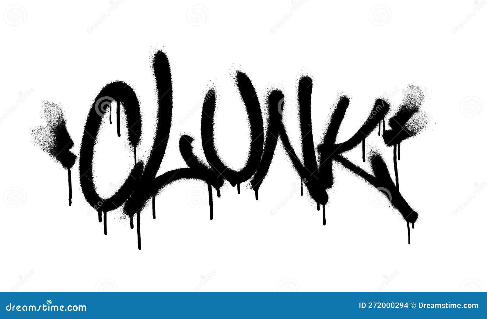 Sprayed Hater Font Graffiti With Overspray In Black Over White. Vector ...