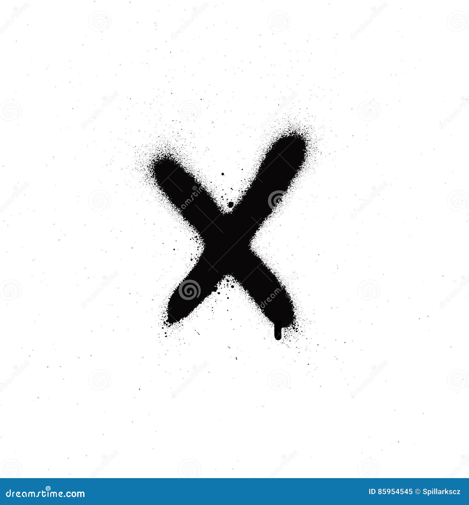 Letter X In Graffiti