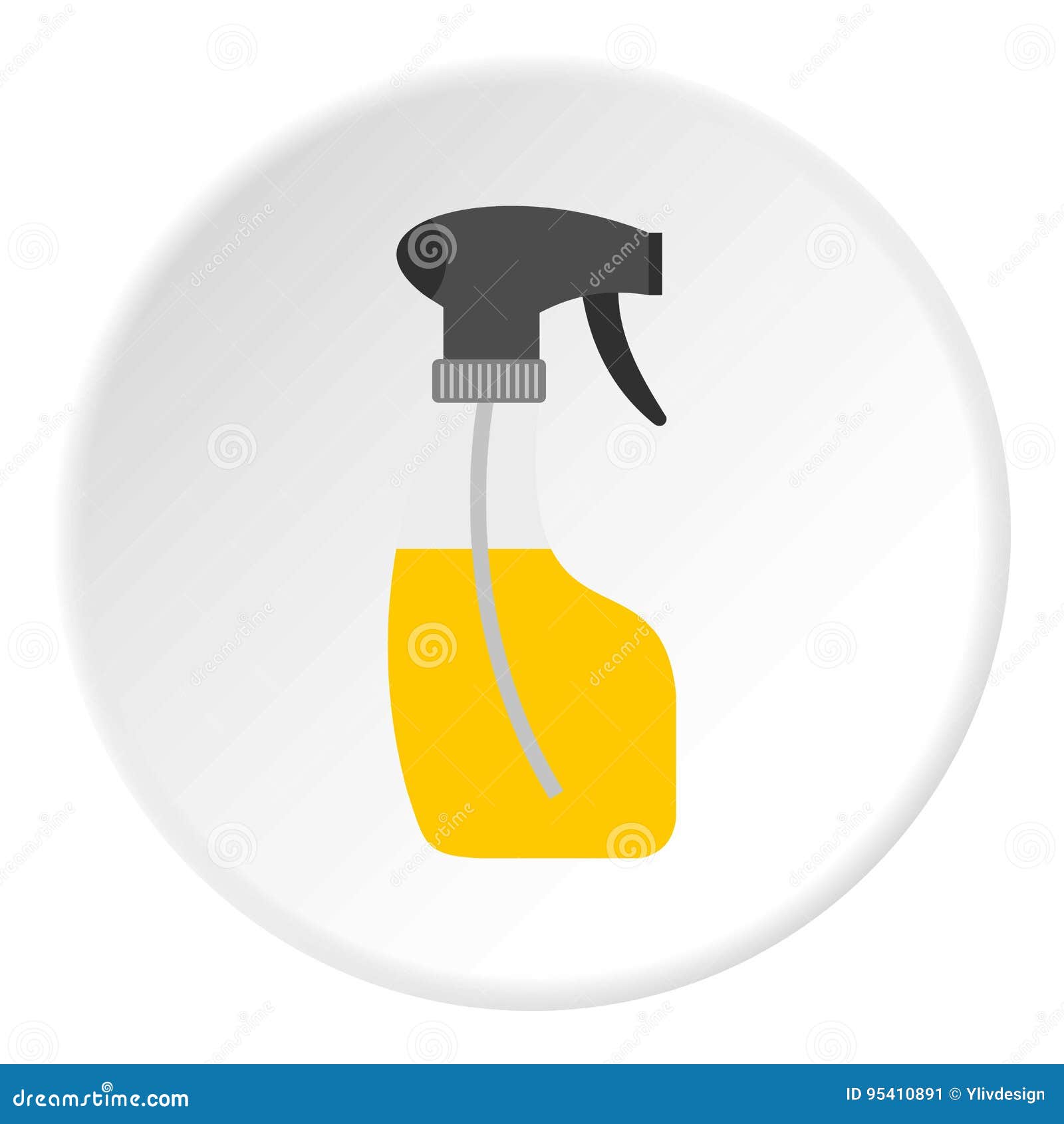 Sprayer bottle icon circle stock vector. Illustration of beauty - 95410891
