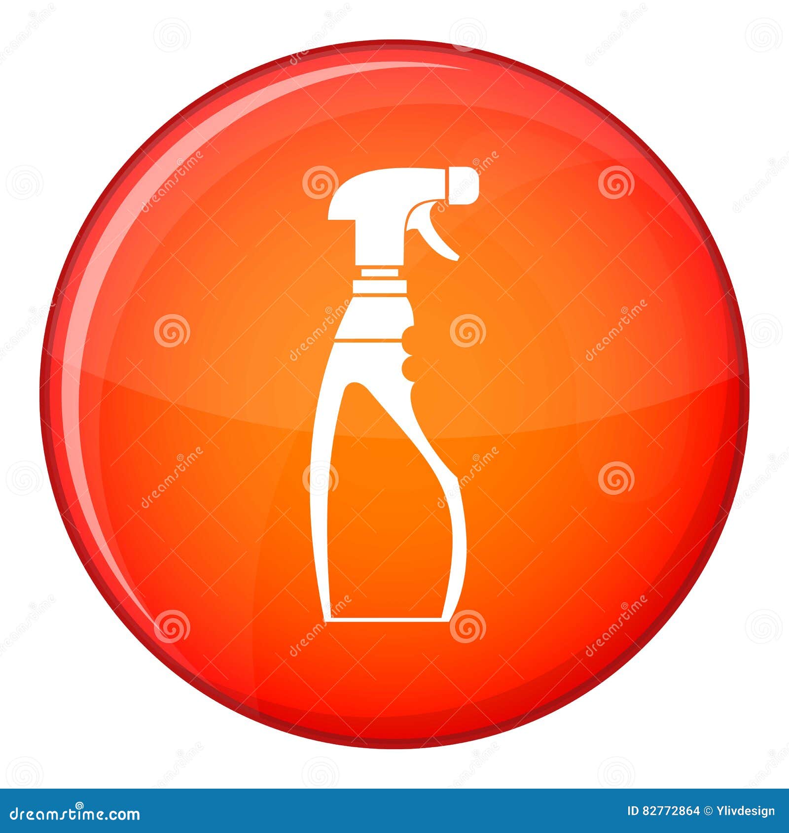 Sprayer Bottle Icon, Flat Style Stock Vector - Illustration of plant ...