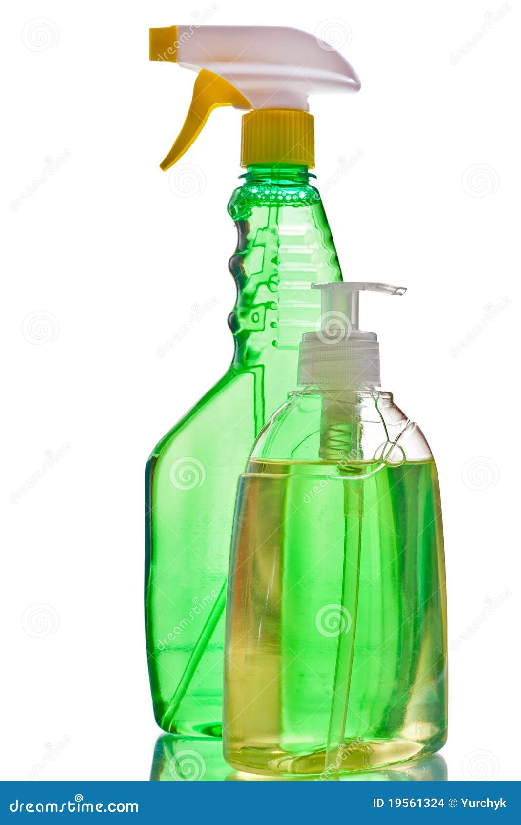 Sprayer Bottle and Liquid Soap Stock Photo - Image of house, object ...