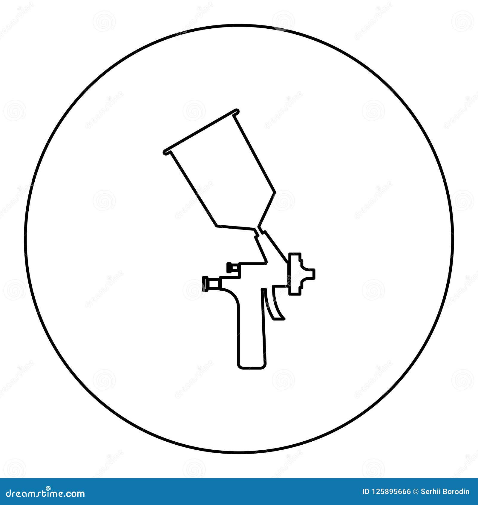Sprayer Paint Icon Black Color in Round Circle Stock Vector ... Sprayer Paint Icon Black Color in Round Circle Stock Vector ...