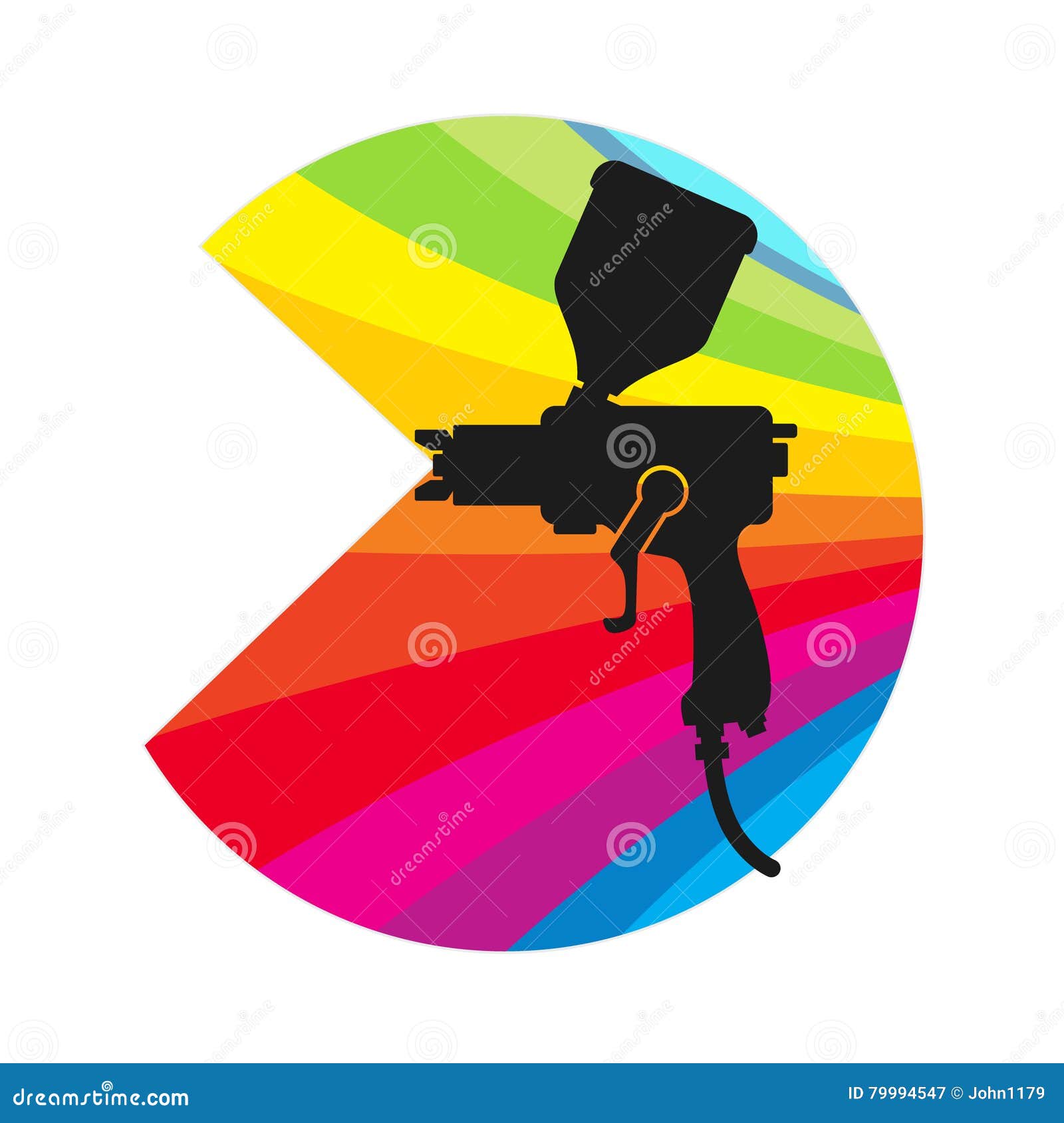 Sprayer for Painting Vector Stock Vector - Illustration of black, sign ...