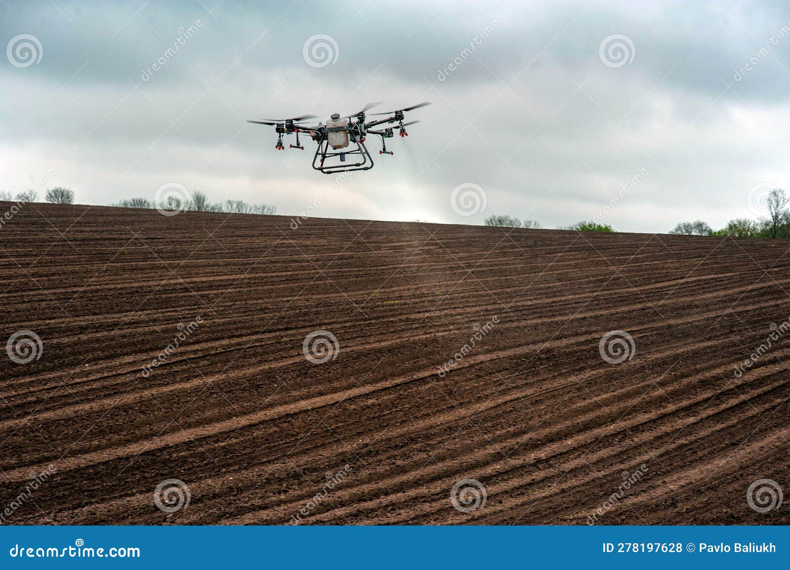 Spraying Fields with Drones, Plowing Agricultural Fields, Applying ...