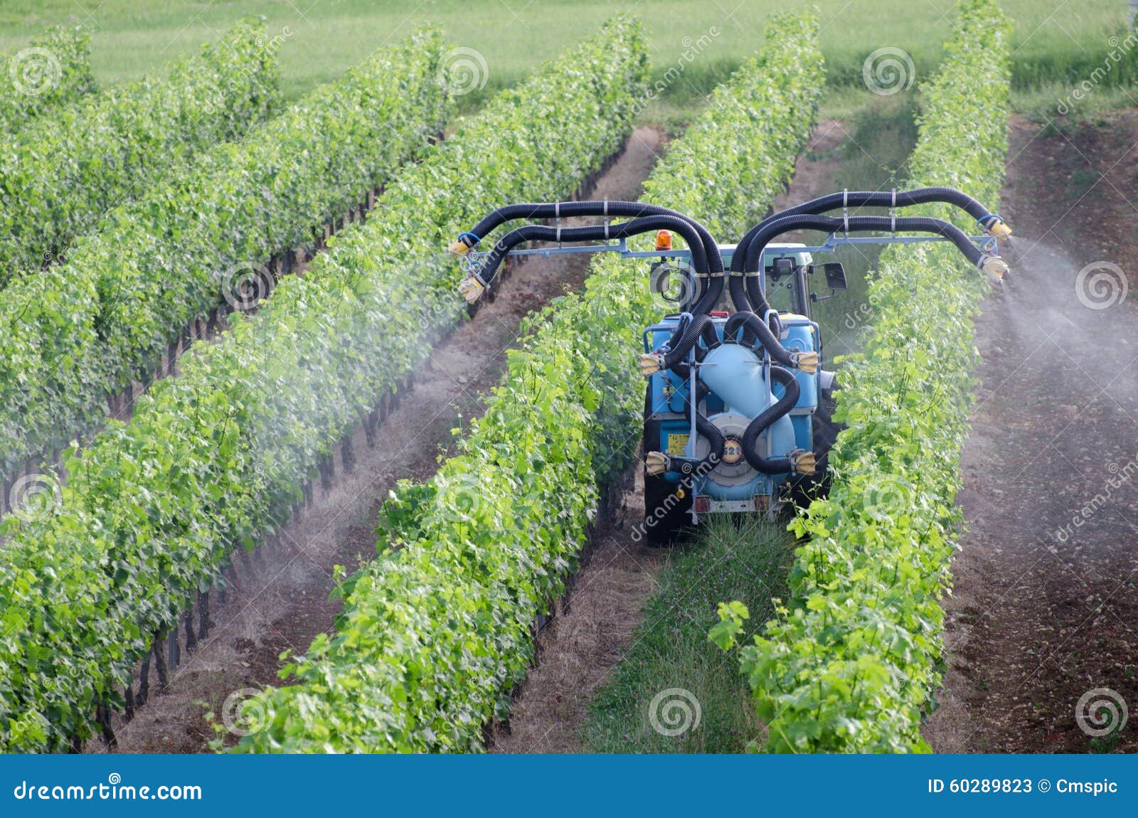Spraying stock image. Image of spraying, field, sprayer - 60289823