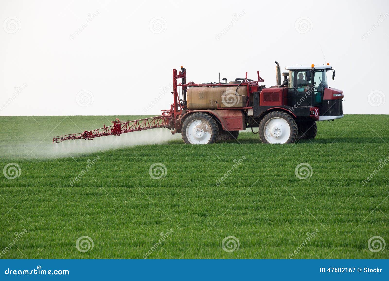 Spraying stock image. Image of farming, fields, equipment - 47602167