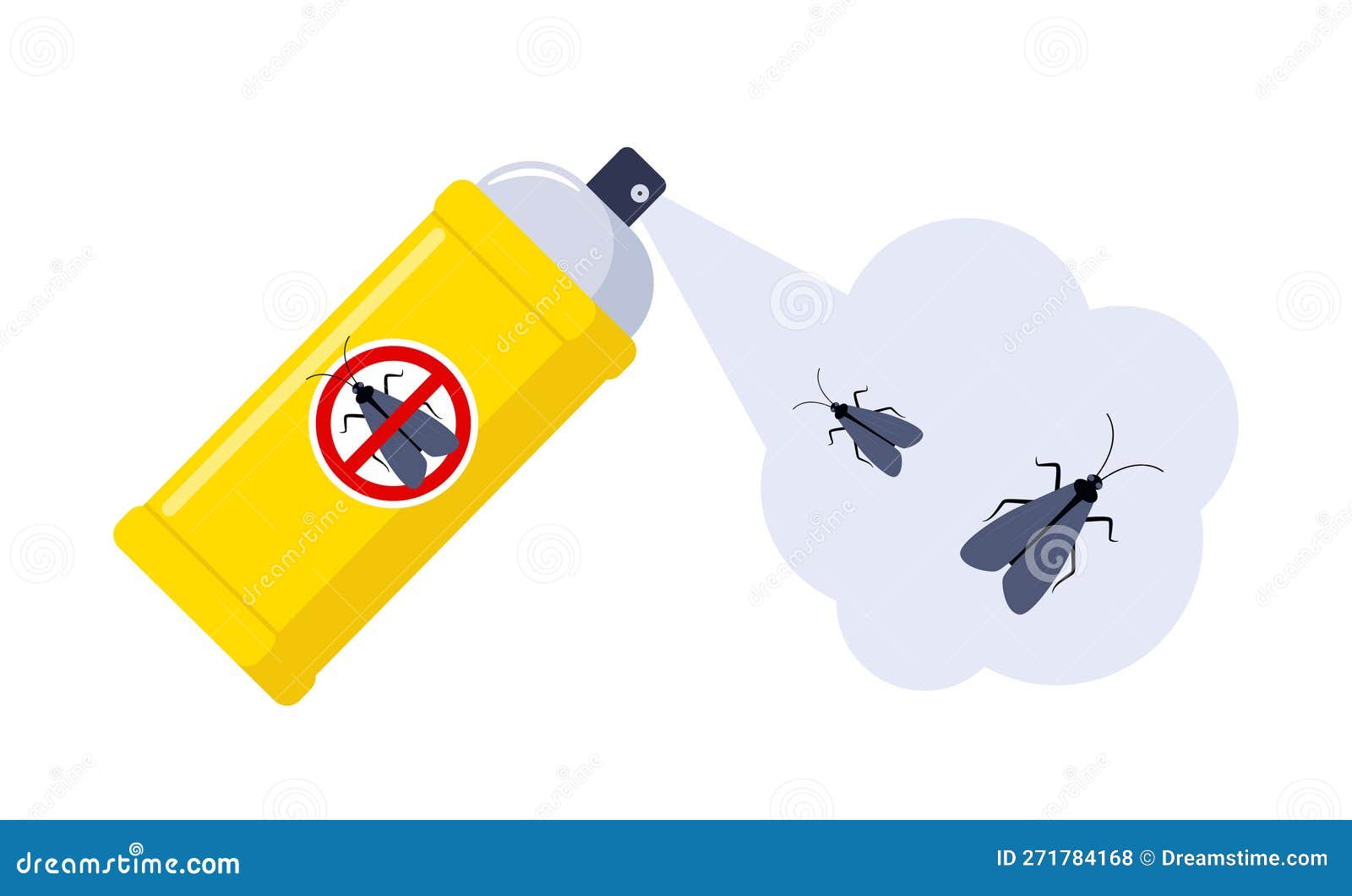 Man Spraying Insecticide Cartoon Drawing Vector Illustration ...