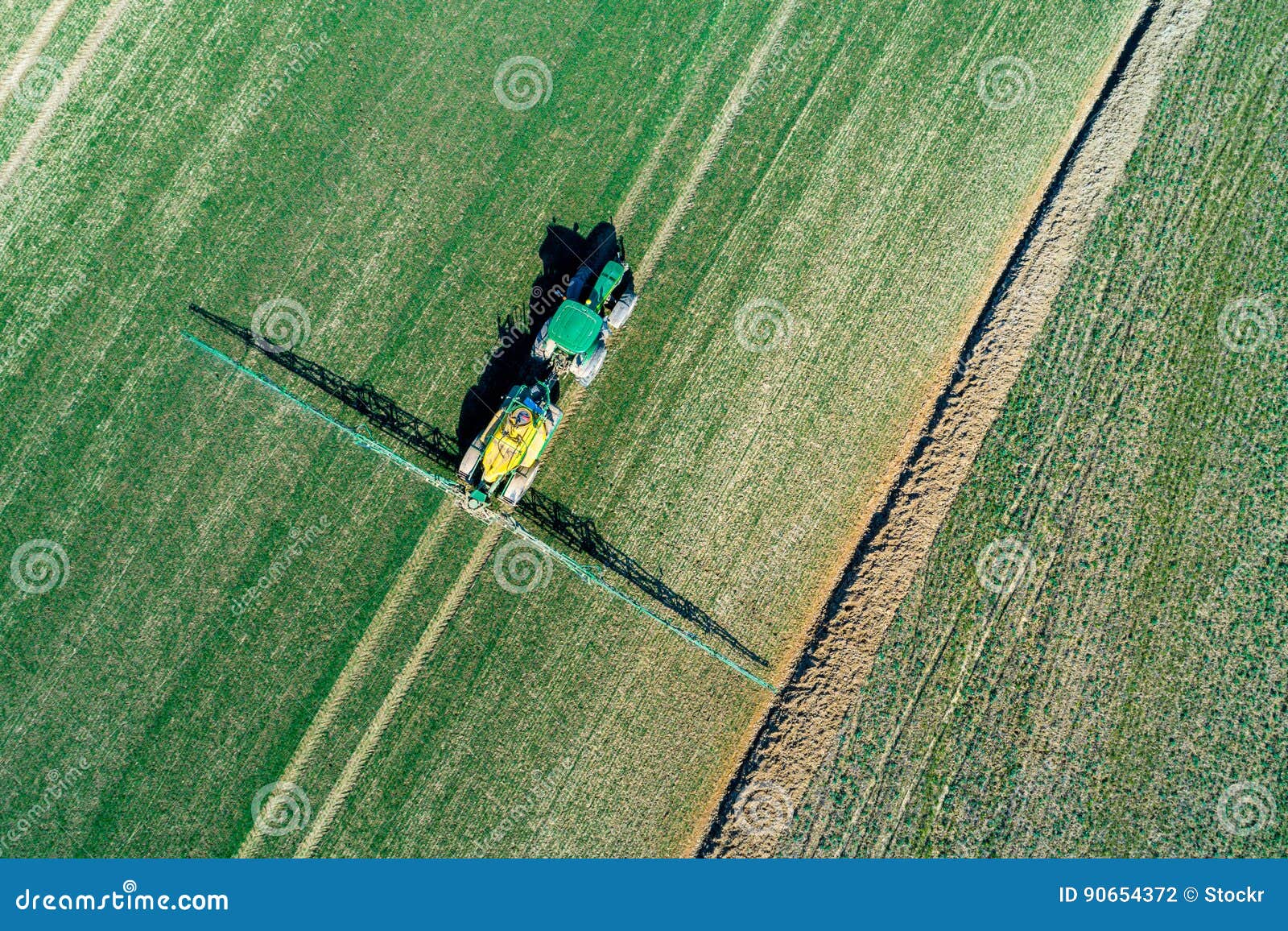 Spraying Machine on the Field Stock Photo - Image of farmer, plant ...