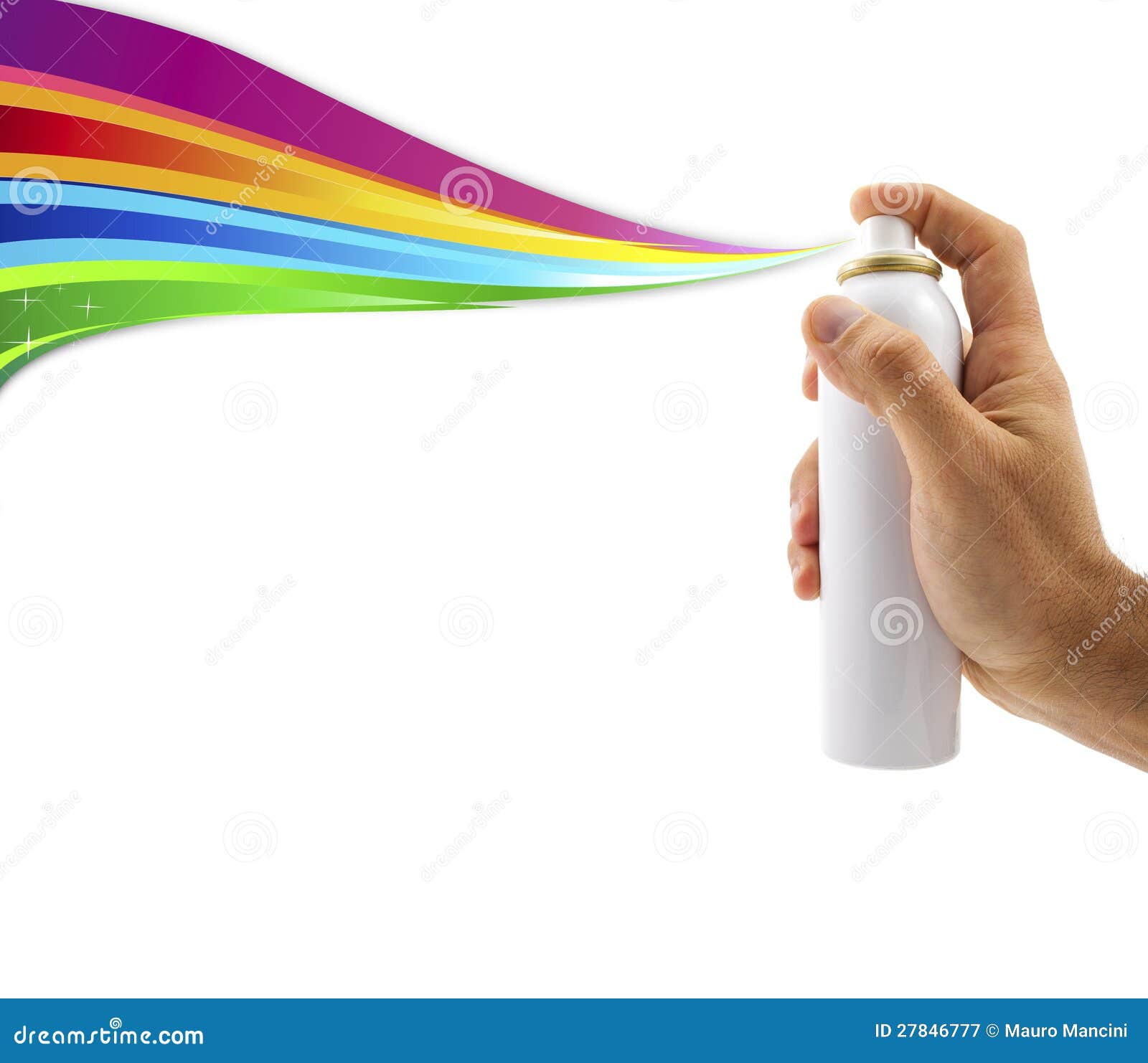 Spraying with Paint Rainbow Stock Image - Image of compressed, culture ...