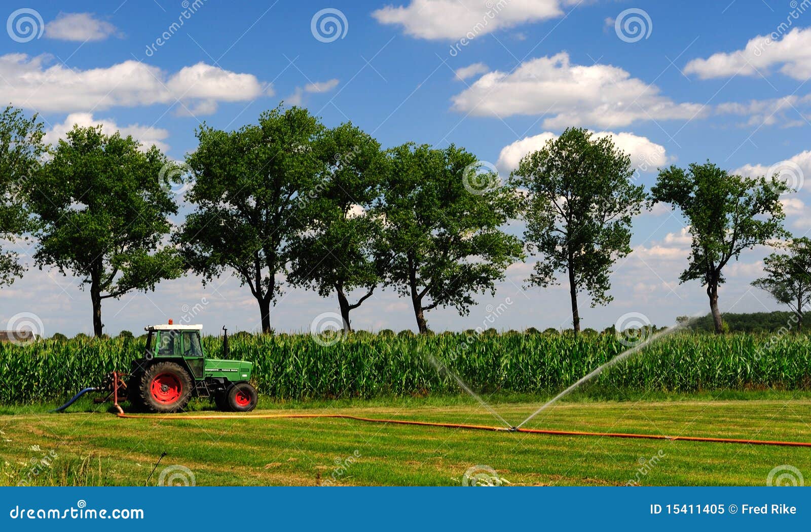 Spraying tractor stock image. Image of machine, automation - 15411405