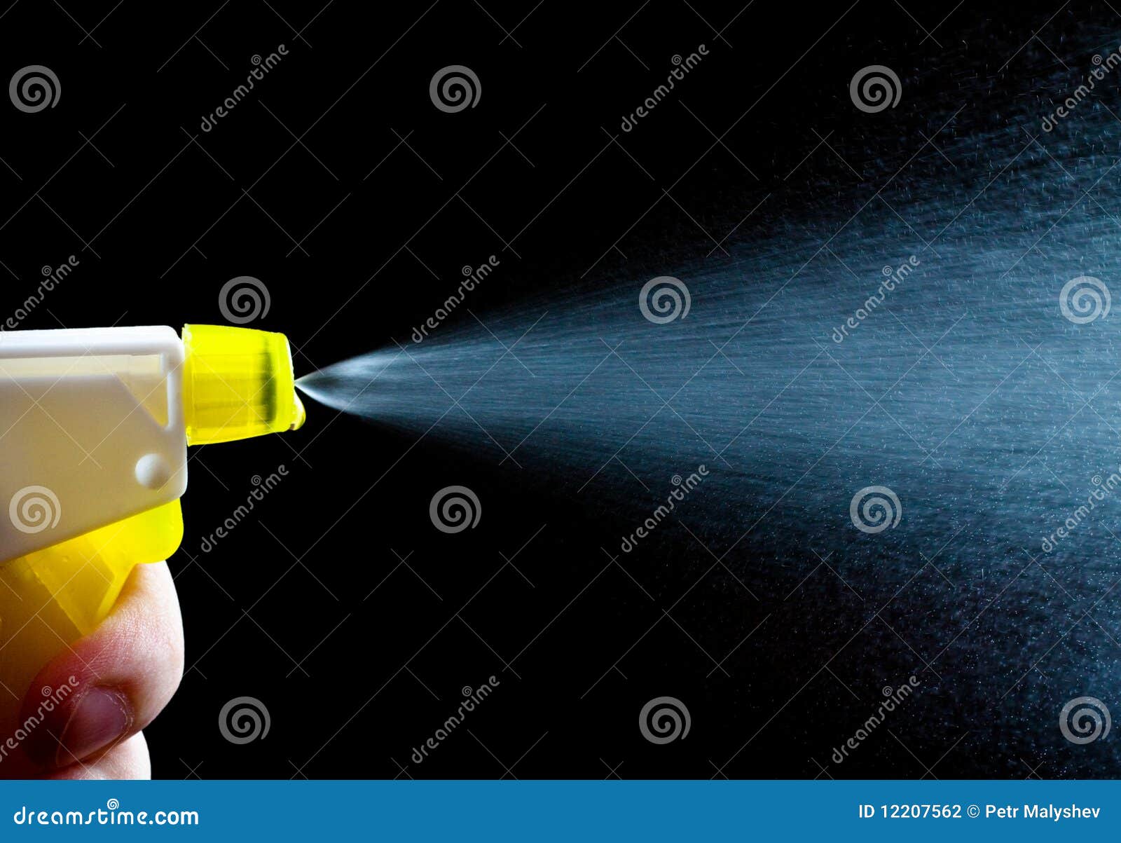 Spraying water stock photo. Image of color, pulverizer - 12207562