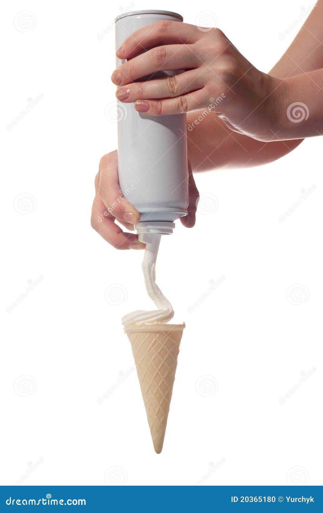 Whipped Cream Can Spraying