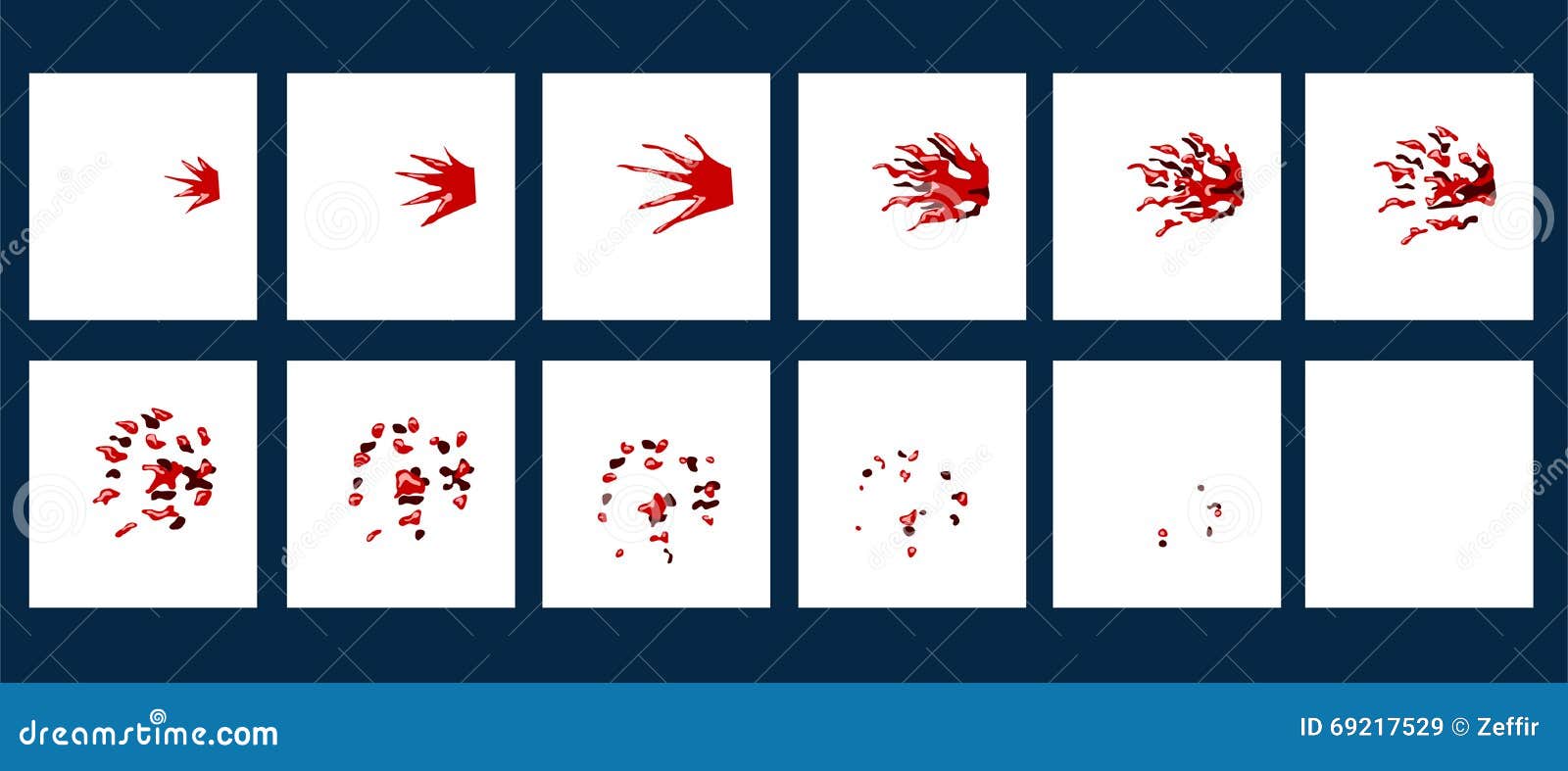 Bloody Wound. Realistic Torn Gash. Skin Incision With Blood, Pain Of ...