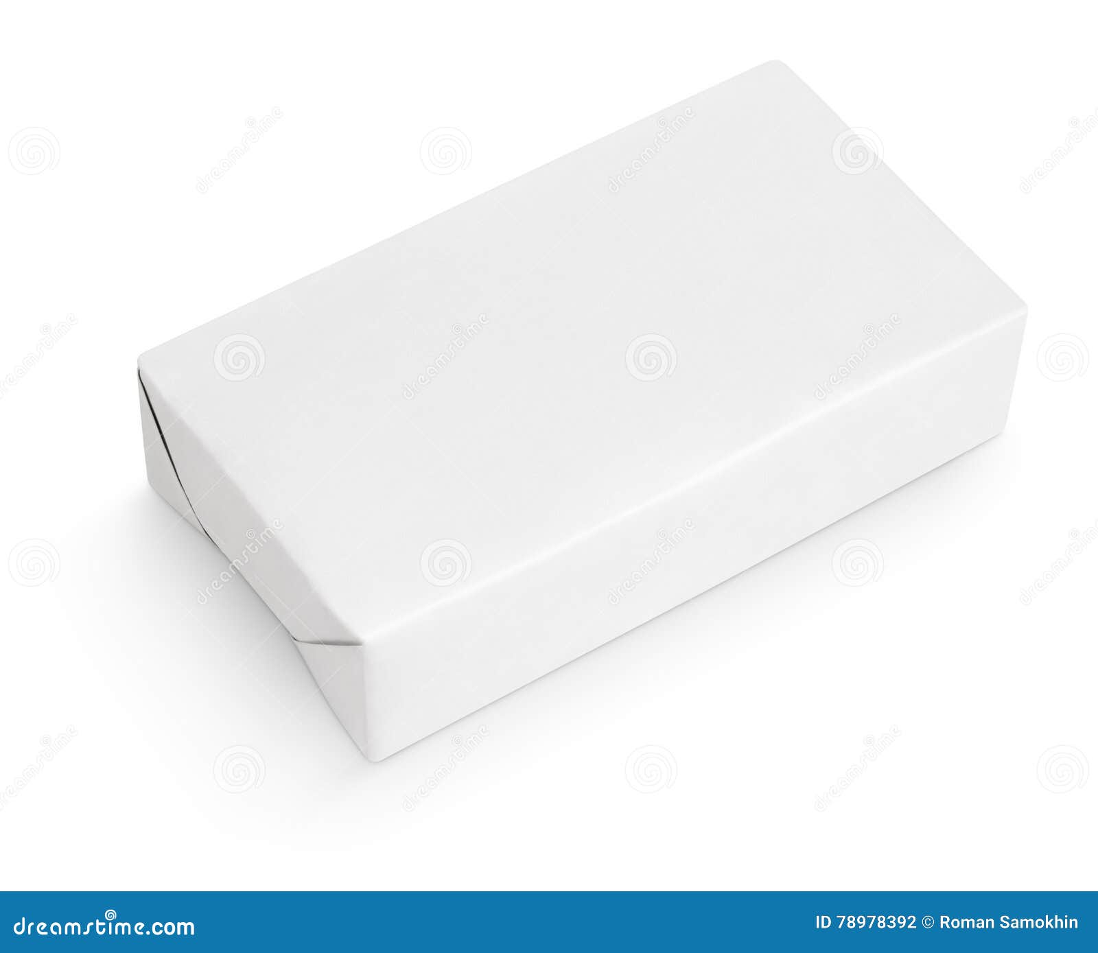 Spread Butter Wrap Box Package Isolated on White Stock Photo - Image of ...