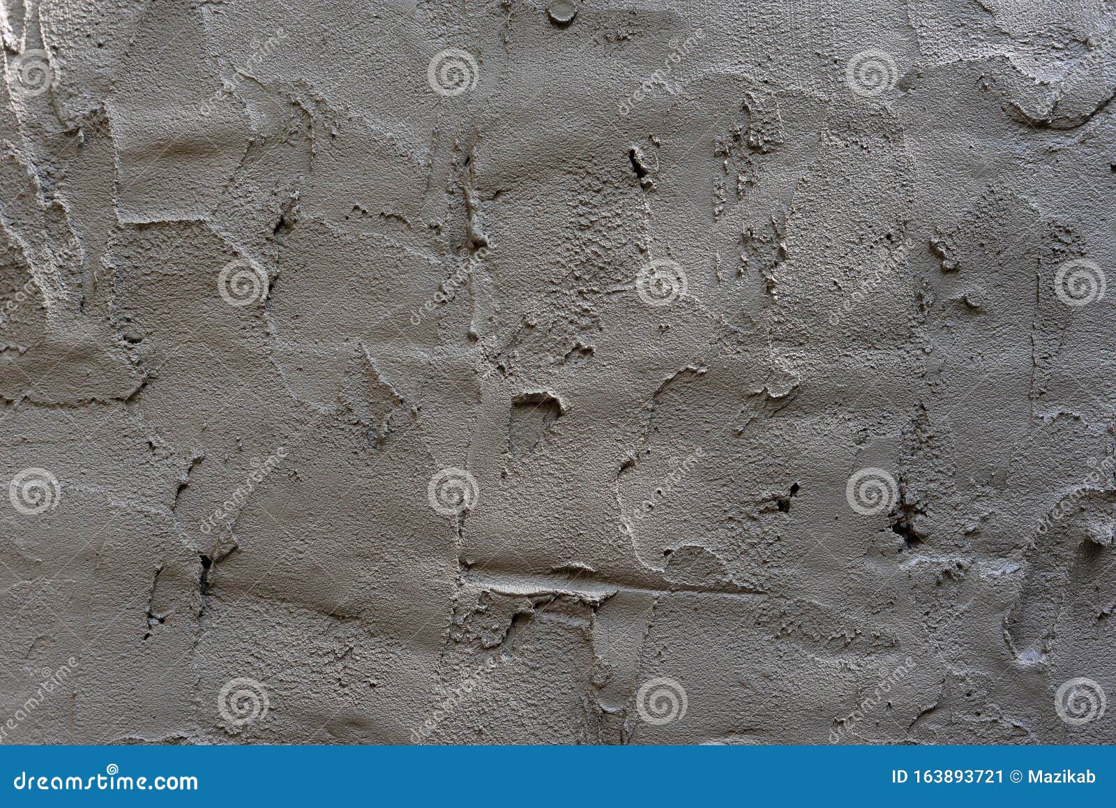 Spread cement on bricks stock image. Image of building - 163893721