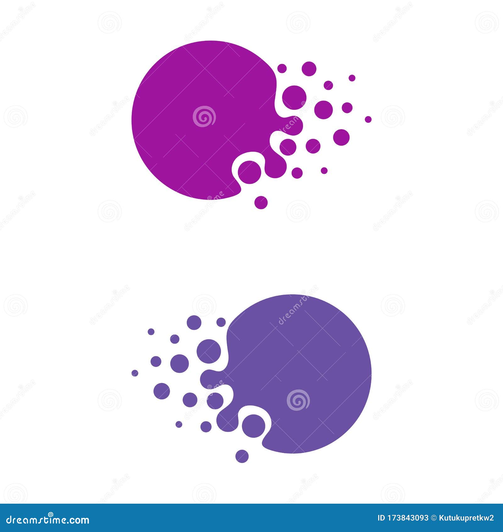 Spread Dots Circle Logo Template Illustration Design Illustration ...