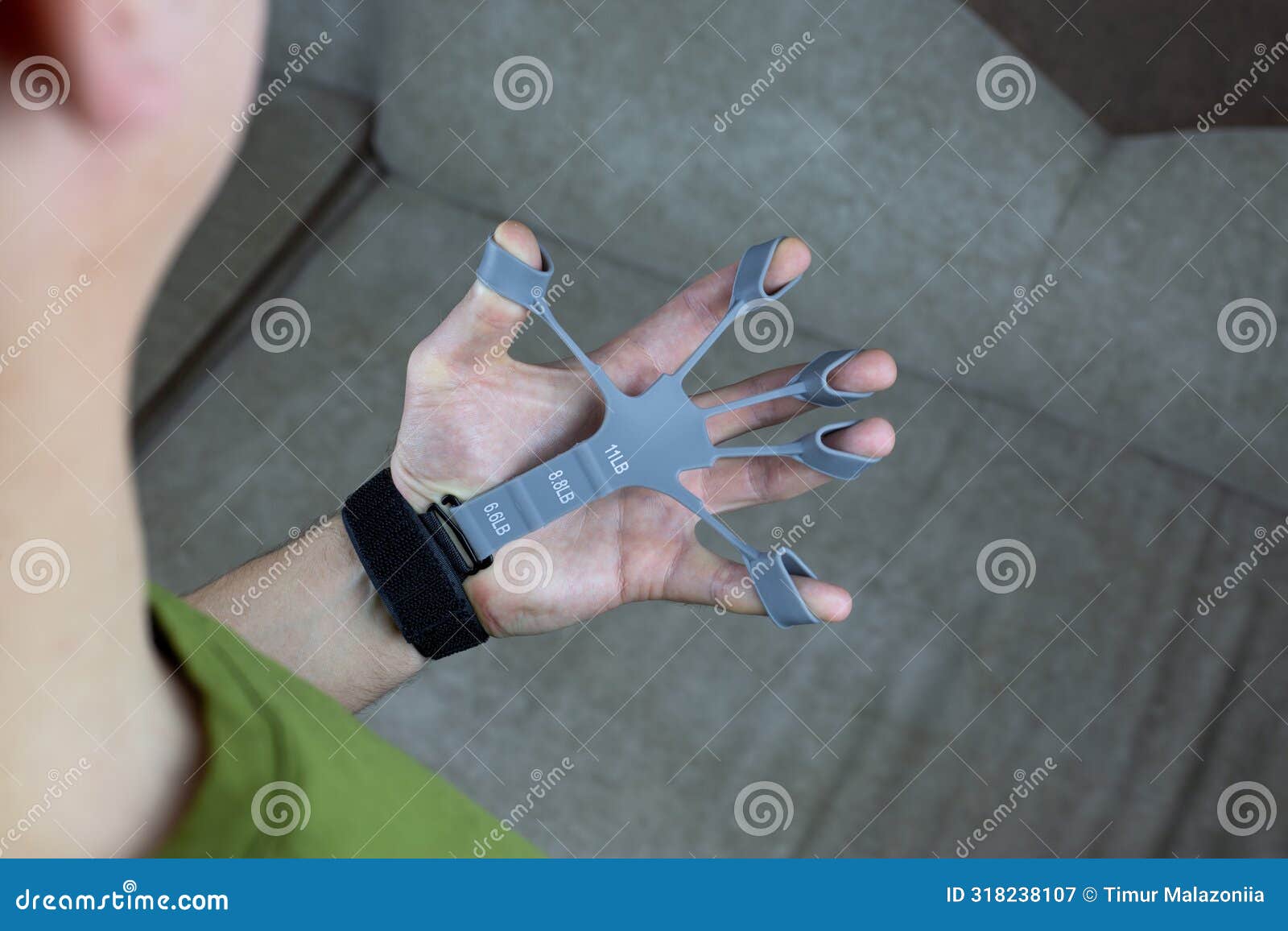 Spread Fingers with Silicone Finger Exerciser Against Joint Disease ...