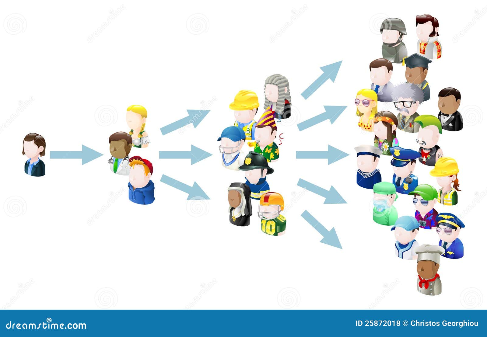 Spread of ideas stock vector. Illustration of information - 25872018