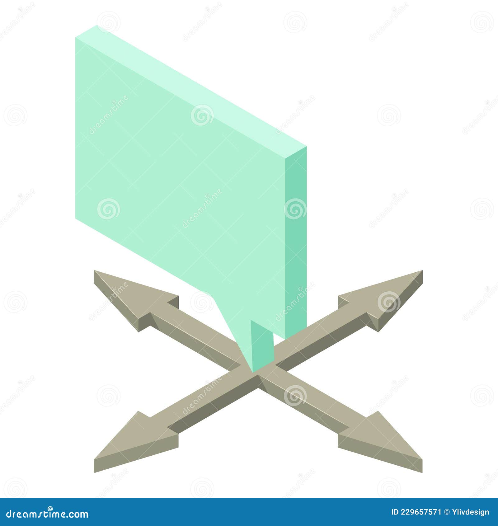 Spread Information Icon Isometric Vector. Four Direction and Chat ...