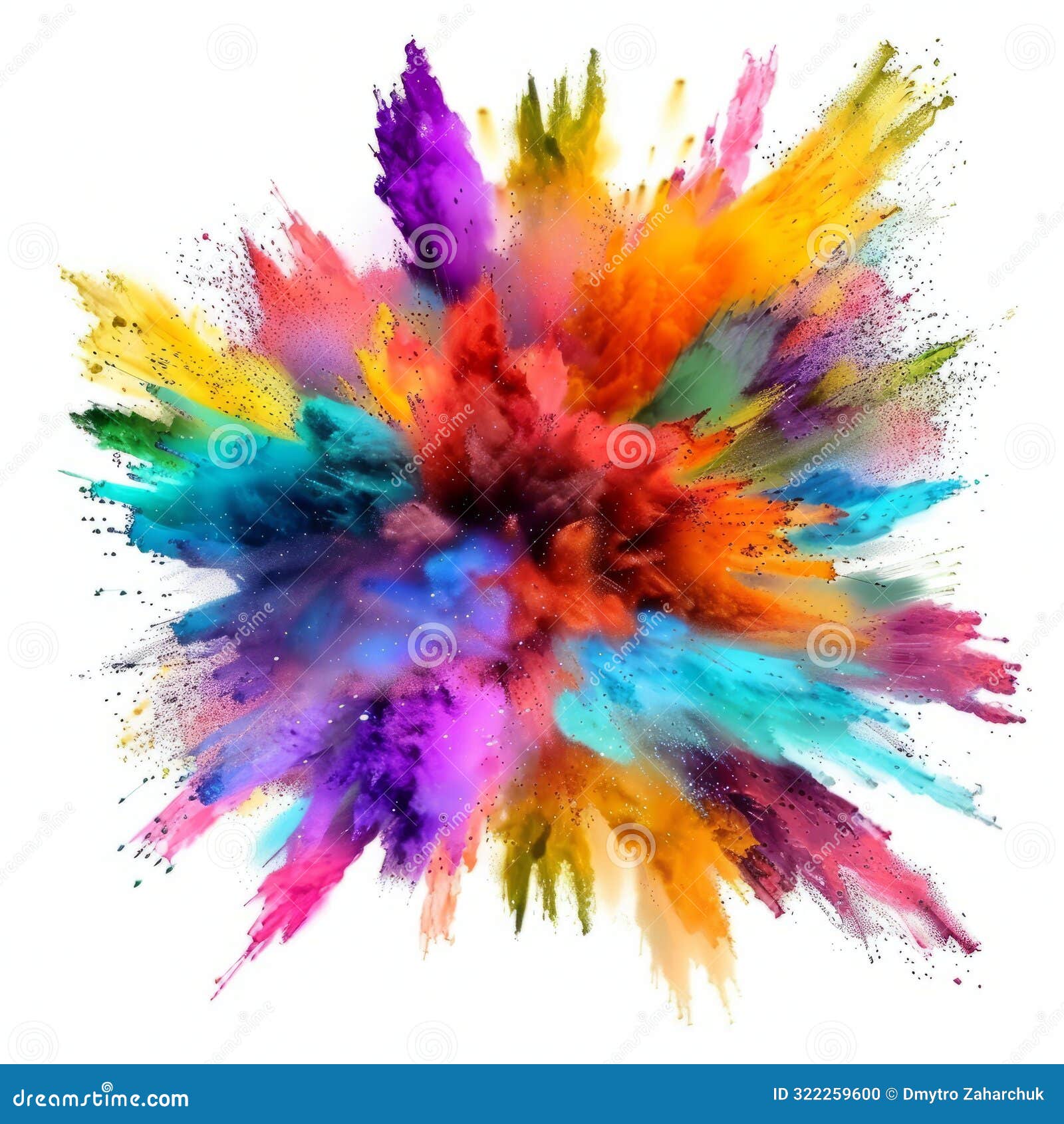 Spread Joy and Positivity Burst of Colored Powder Exploding in a ...