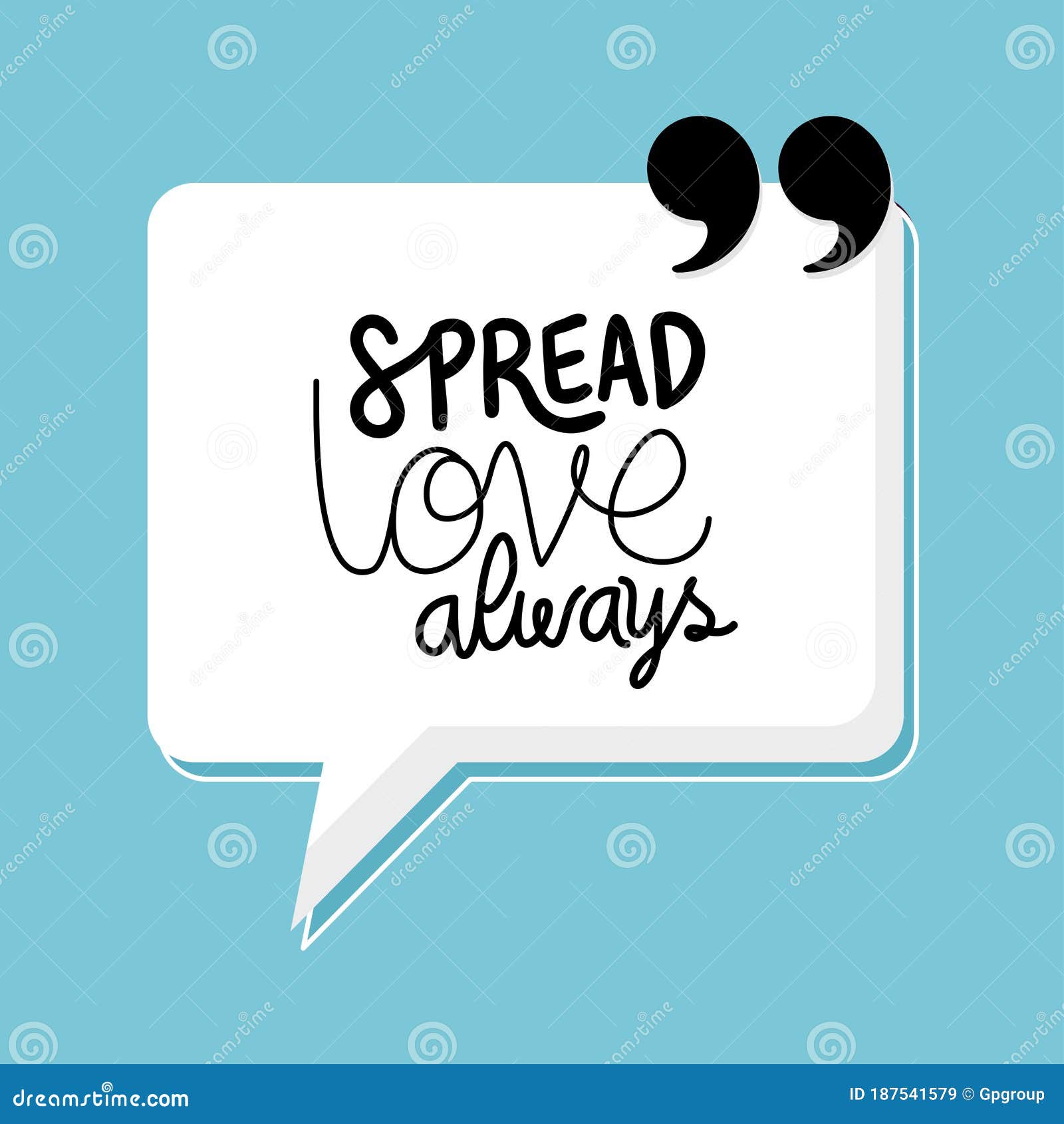 Spread Love always Quote Vector Design Stock Vector - Illustration of ...