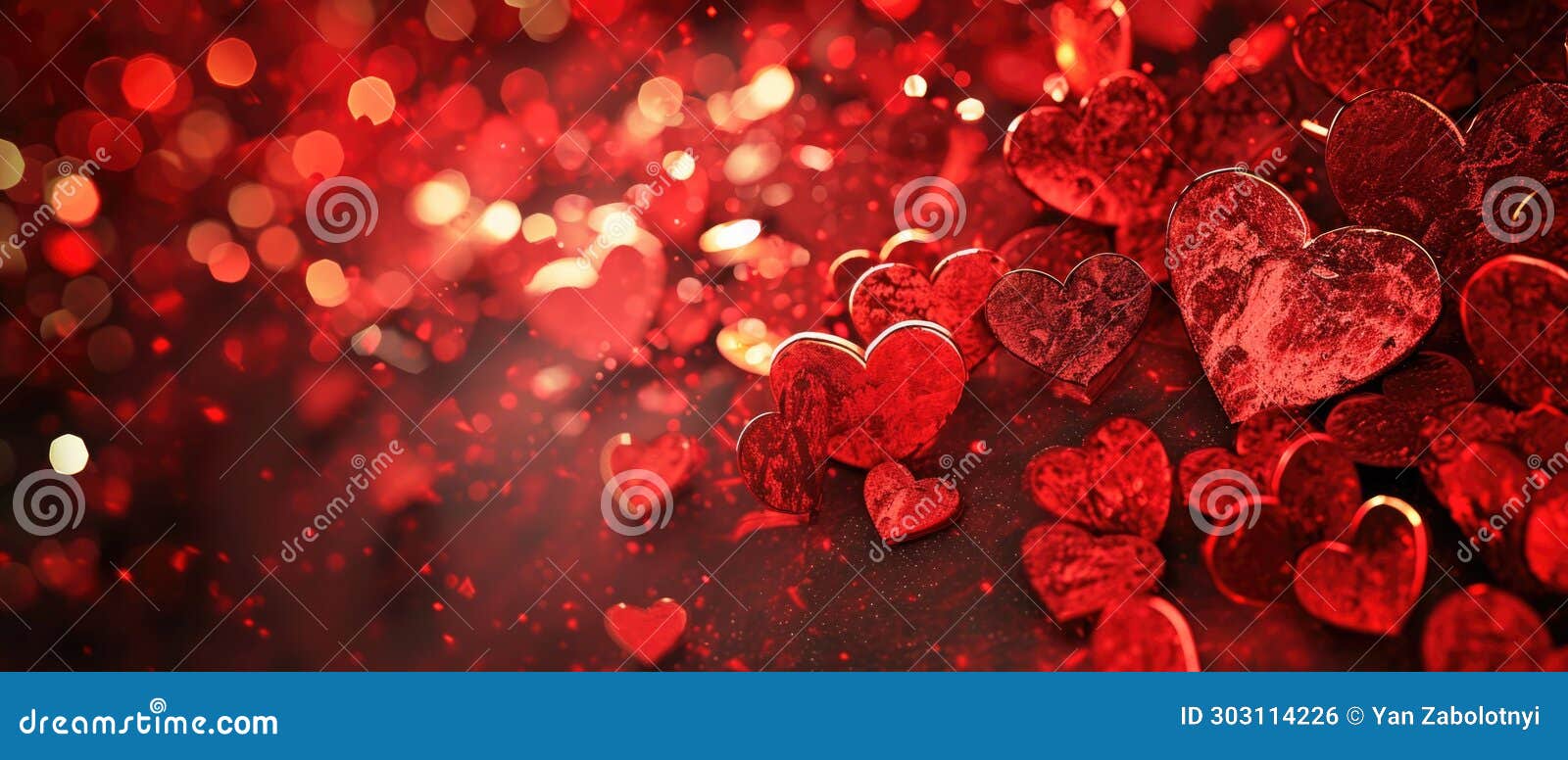 Spread Love with this Mesmerizing Red Hearts Abstract Background Stock ...