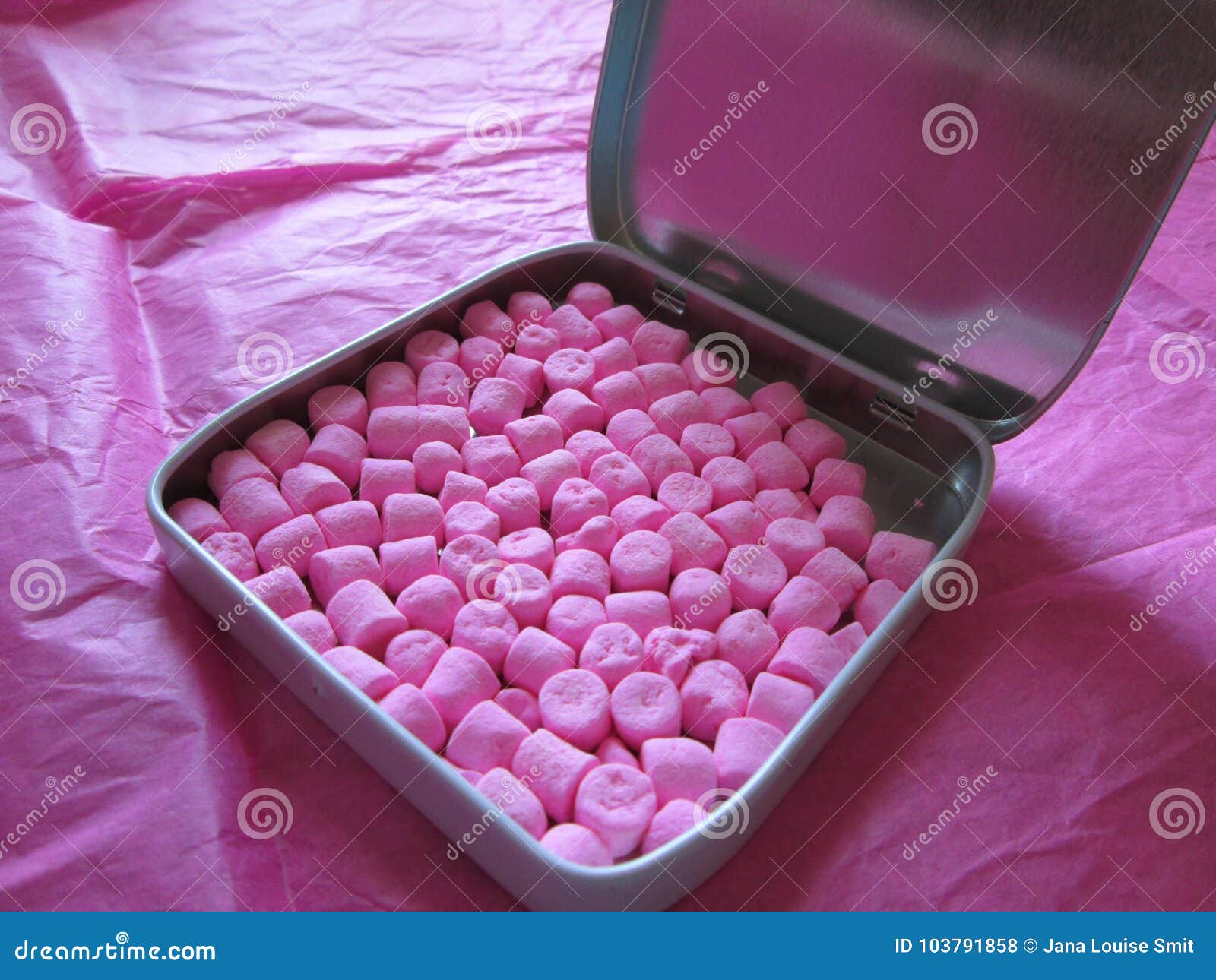 Pink Cachous Sweets. stock photo. Image of deli, food - 103791858