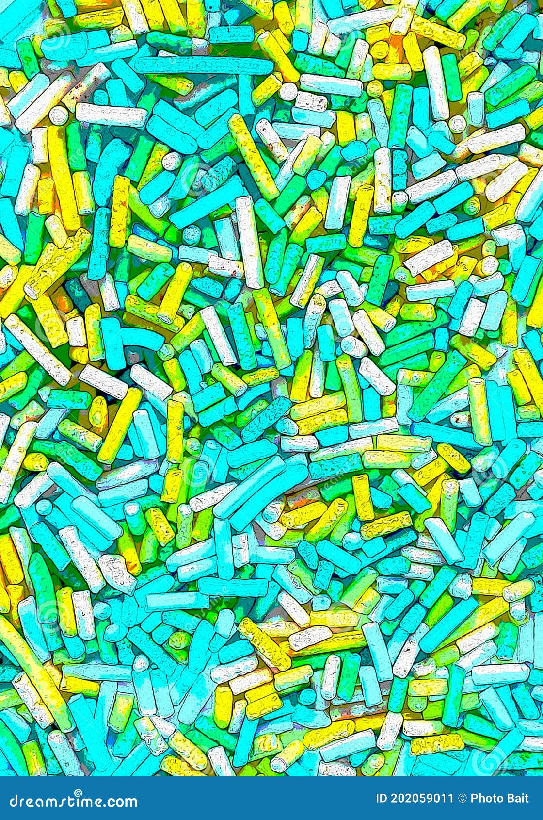 Multi-colored Sprinkles. Sweet Illustration for Background. Stock Image ...