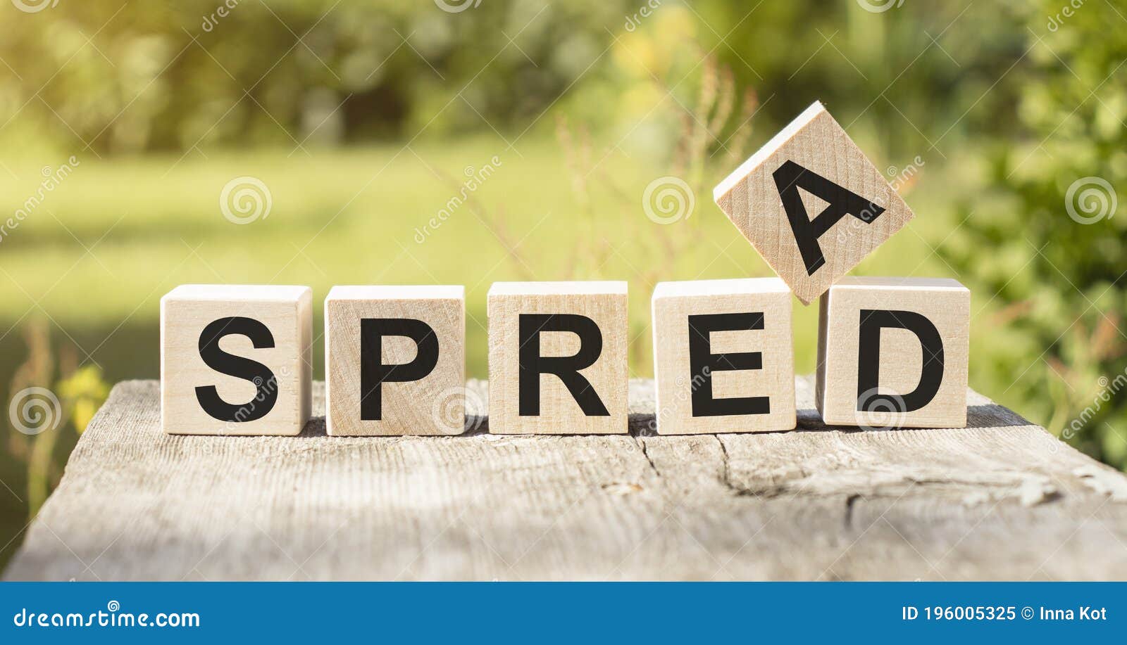 Spread Text Made of Wooden Cube Stock Image - Image of strategy, words ...