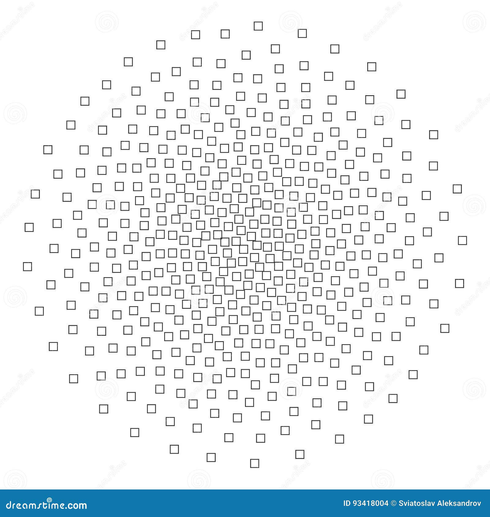 Spread of Vector Square Particles Stock Vector - Illustration of clear ...